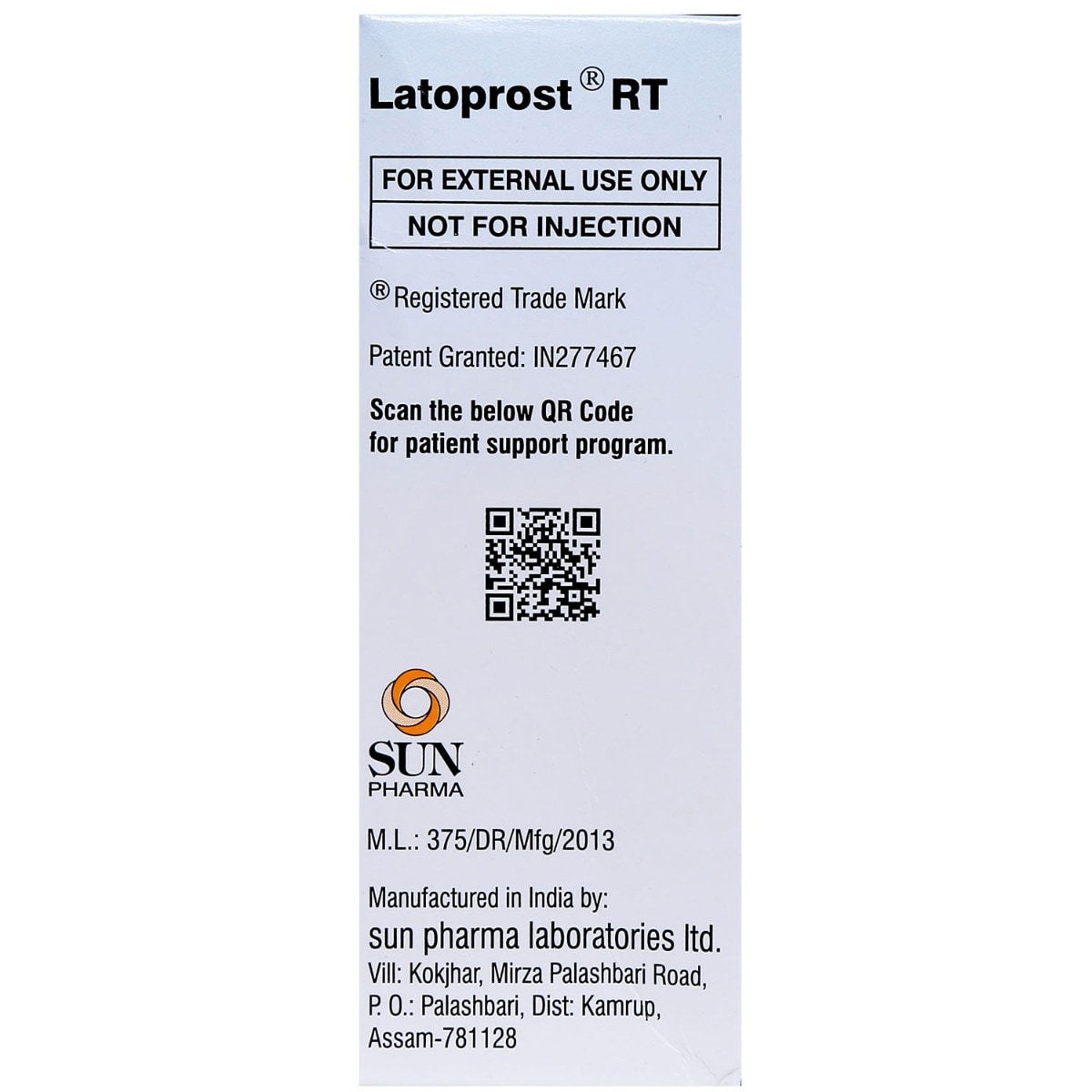 Latoprost RT BKC Free Eye Drops 2.5 ml Price, Uses, Side Effects ...