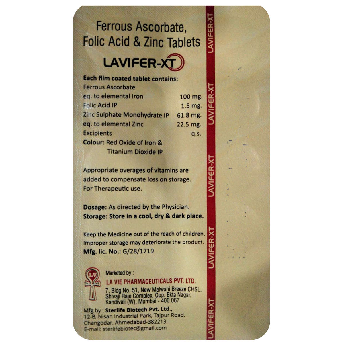 Lavifer-XT Tablet | Uses, Side Effects, Price | Apollo Pharmacy