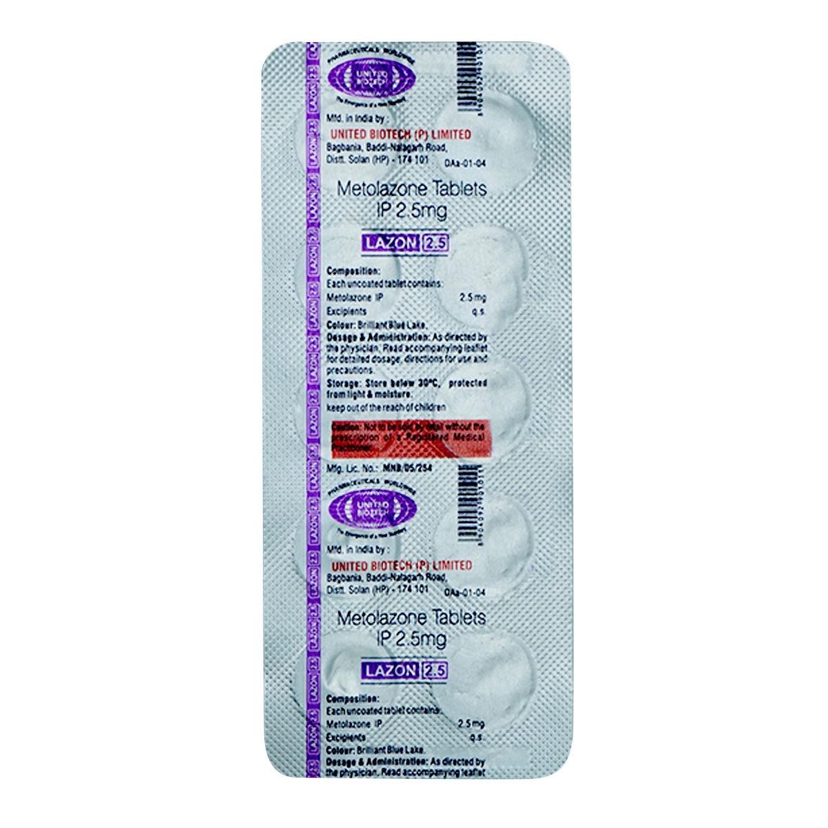 LAZON 2.5MG TABLET Price, Uses, Side Effects, Composition - Apollo Pharmacy