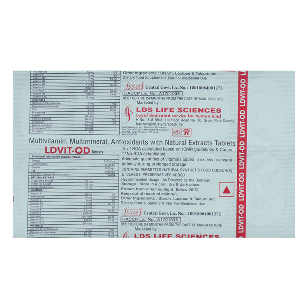 Ldvit-OD Tablet | Uses, Side Effects, Price | Apollo Pharmacy