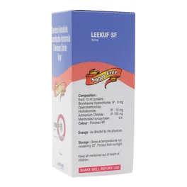 Leekuf-SF Syrup | Uses, Side Effects, Price | Apollo Pharmacy