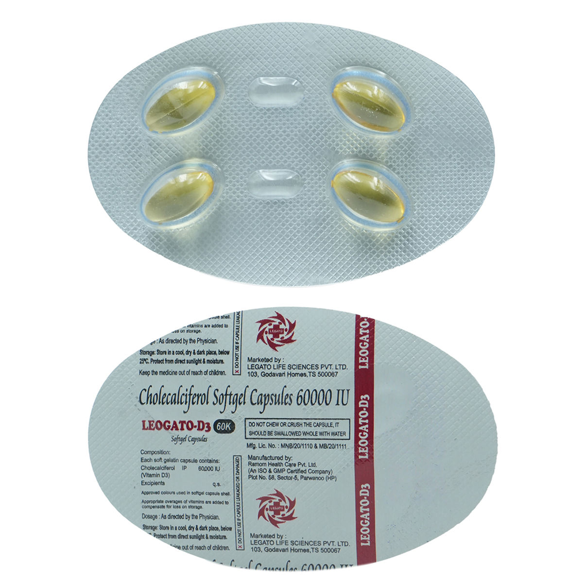 Buy Leogato-D3 60K Softgel Capsule | 19 Minutes Delivery | Apollo Pharmacy