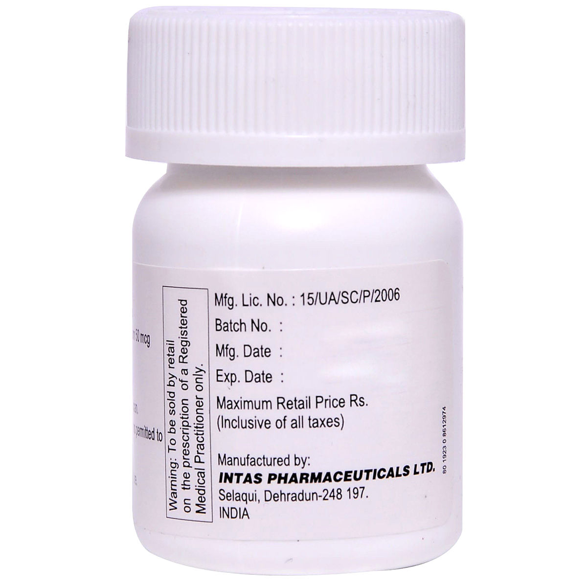Lethyrox 50 mcg Tablet 100's Price, Uses, Side Effects, Composition ...