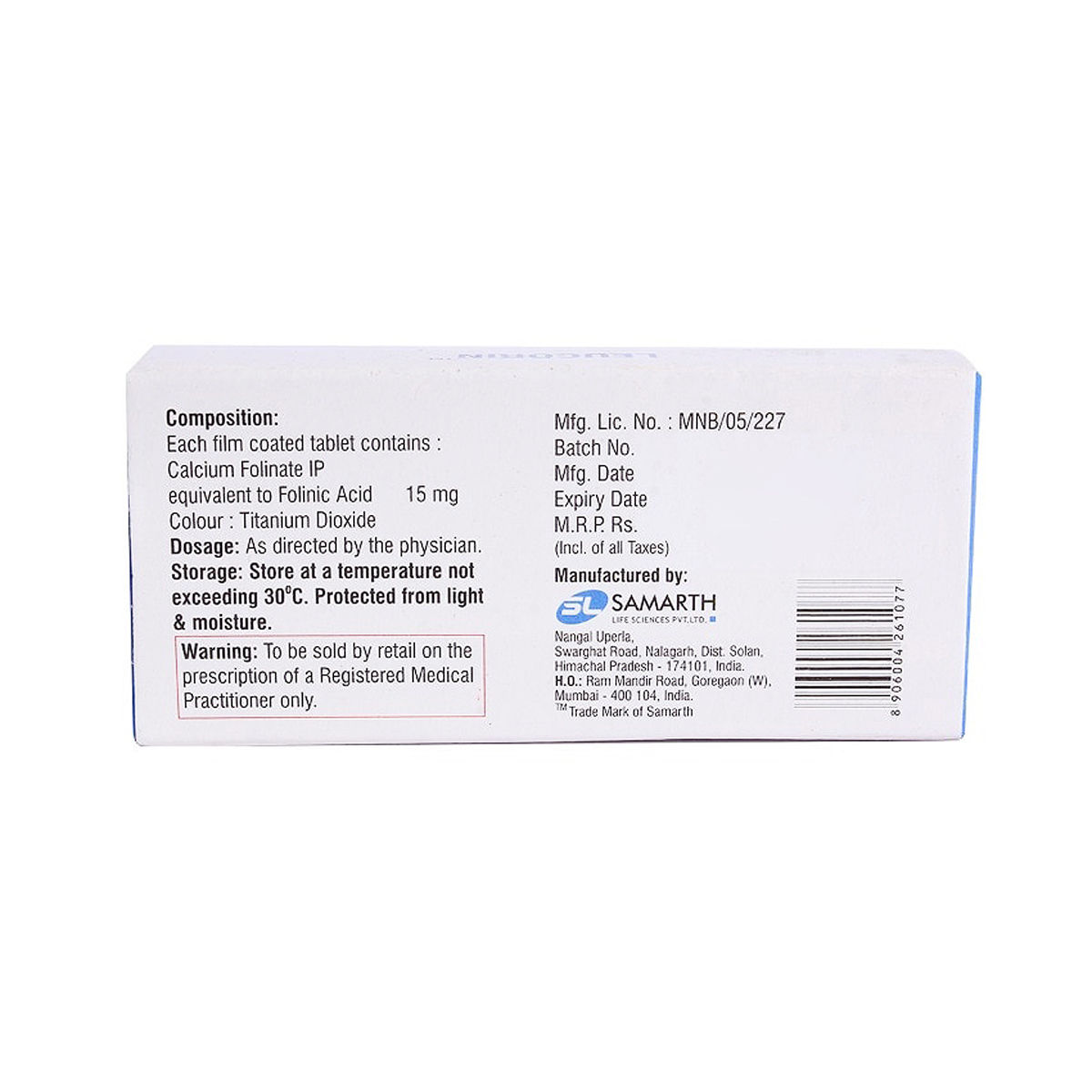 Leucorin Tablet 10's Price, Uses, Side Effects, Composition - Apollo Pharmacy