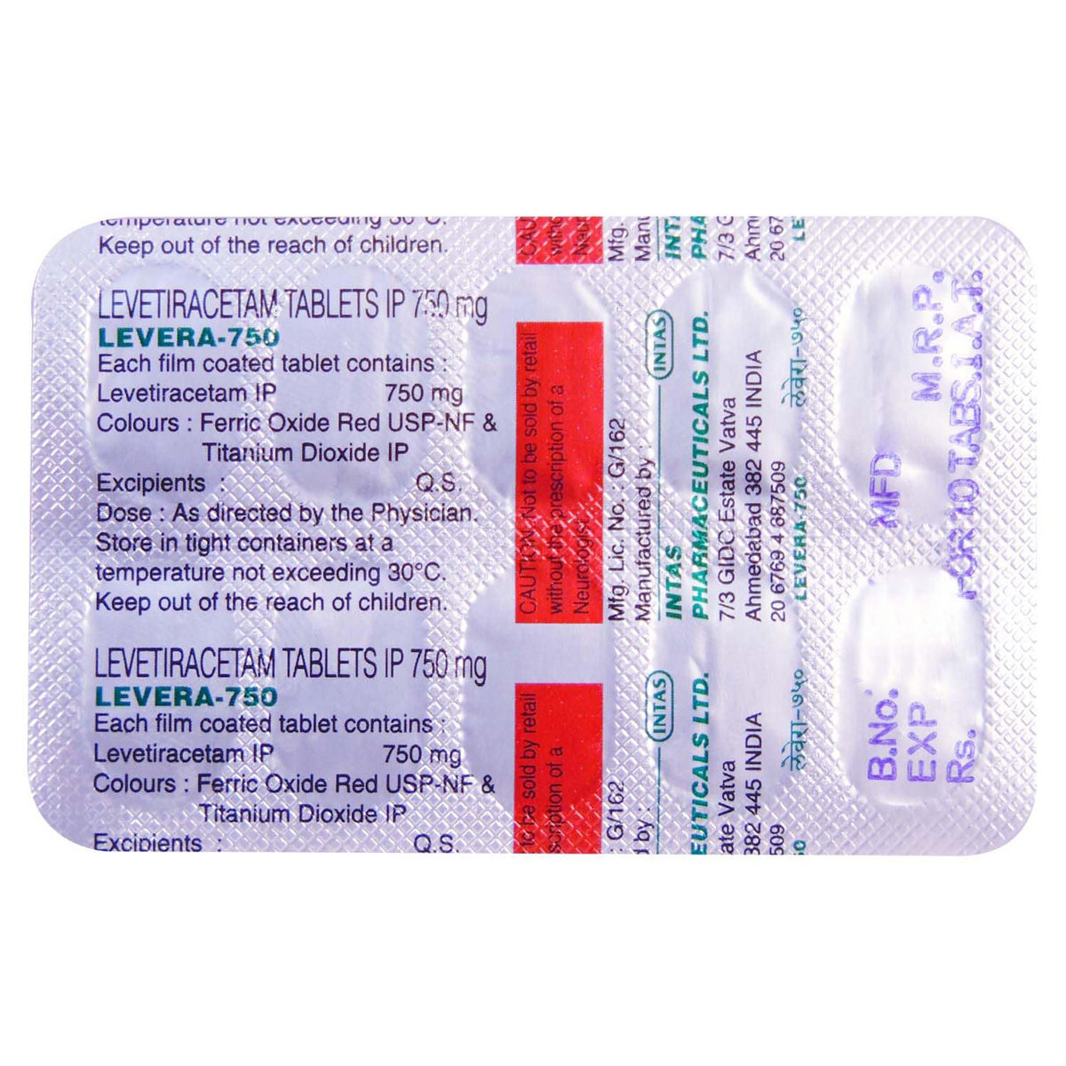 Levera-750 Tablet 10's Price, Uses, Side Effects, Composition - Apollo ...