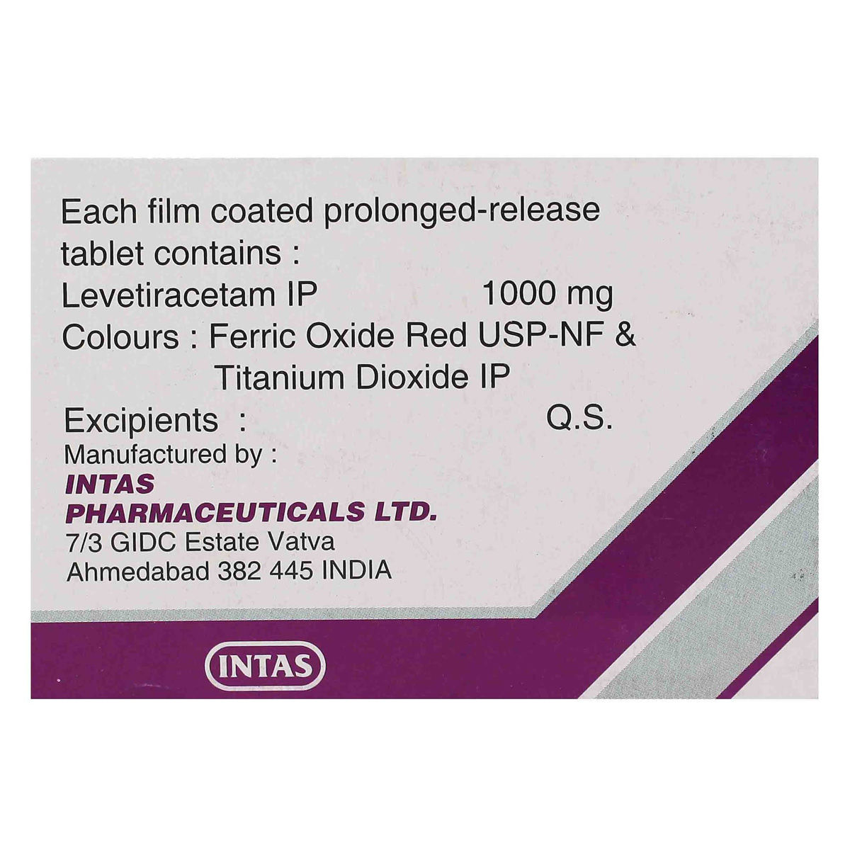 Levera XR 1000 Tablet 10's Price, Uses, Side Effects, Composition ...