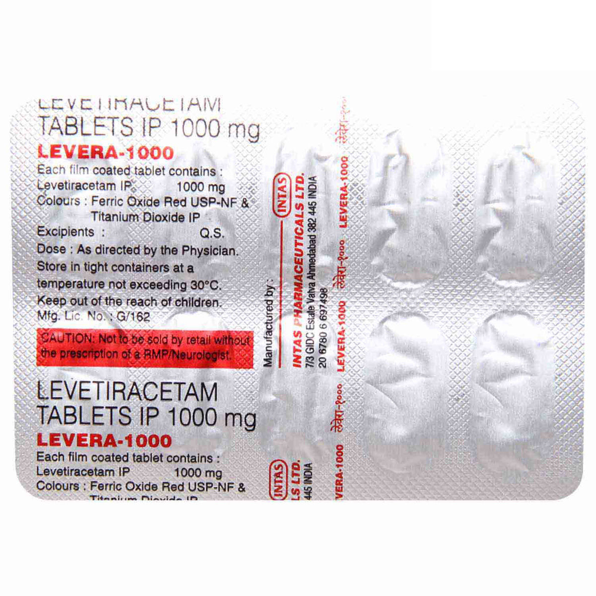 Levera-1000 Tablet 10's Price, Uses, Side Effects, Composition - Apollo ...