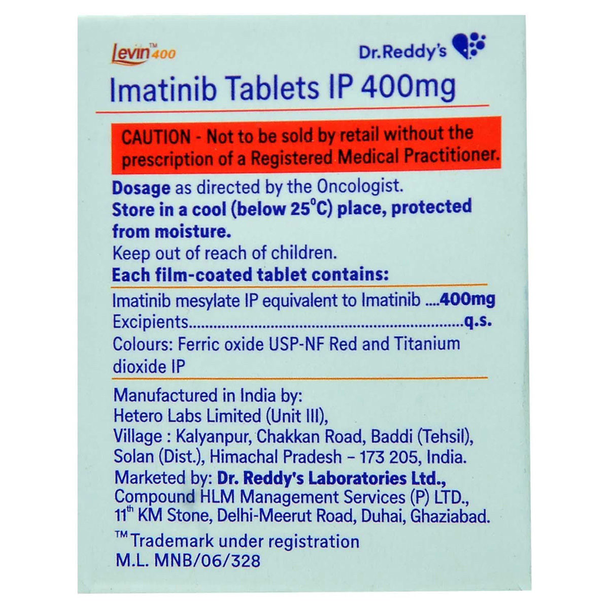 Levin 400 Tablet | Uses, Side Effects, Price | Apollo Pharmacy