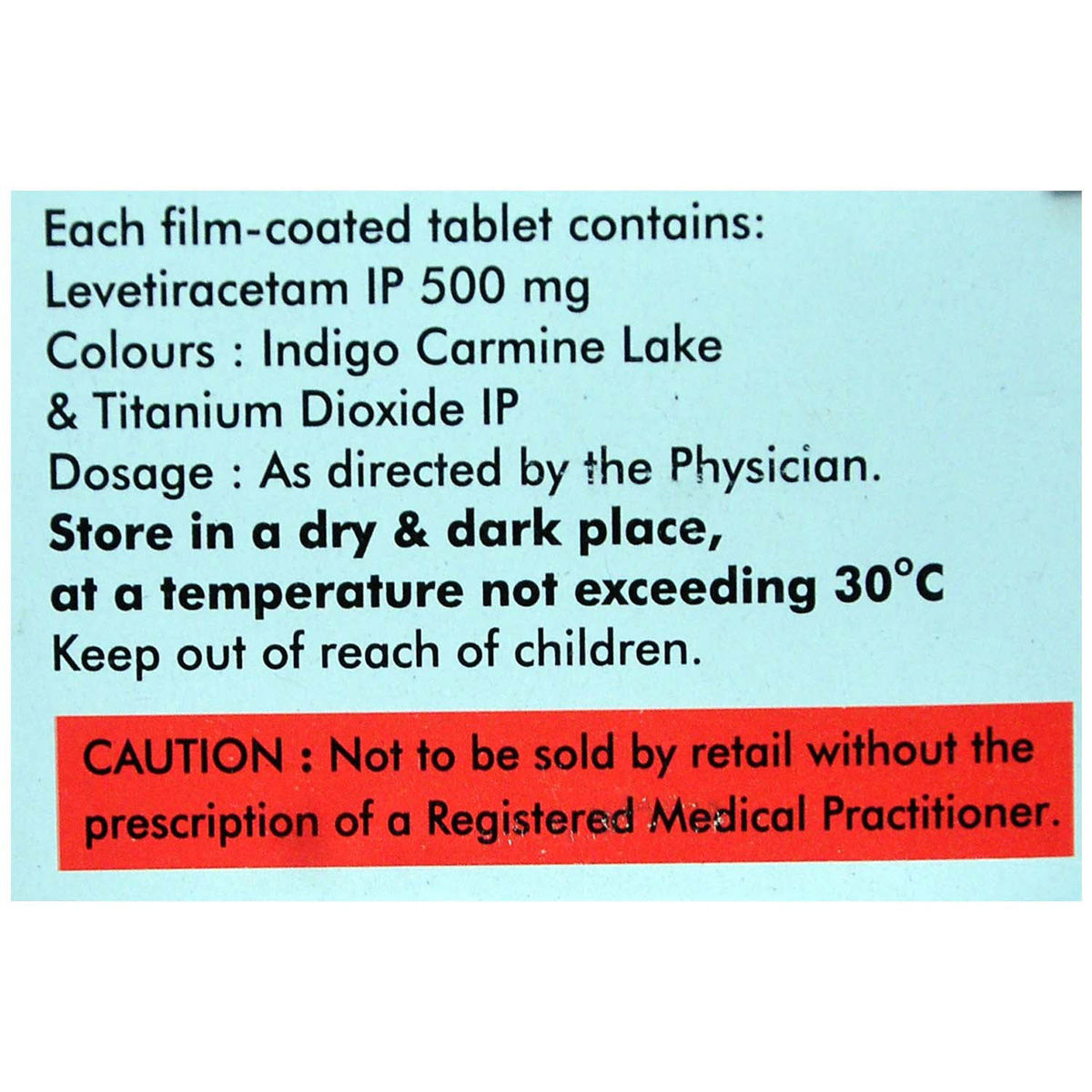 Levacetam 500 Tablet 10's Price, Uses, Side Effects, Composition ...