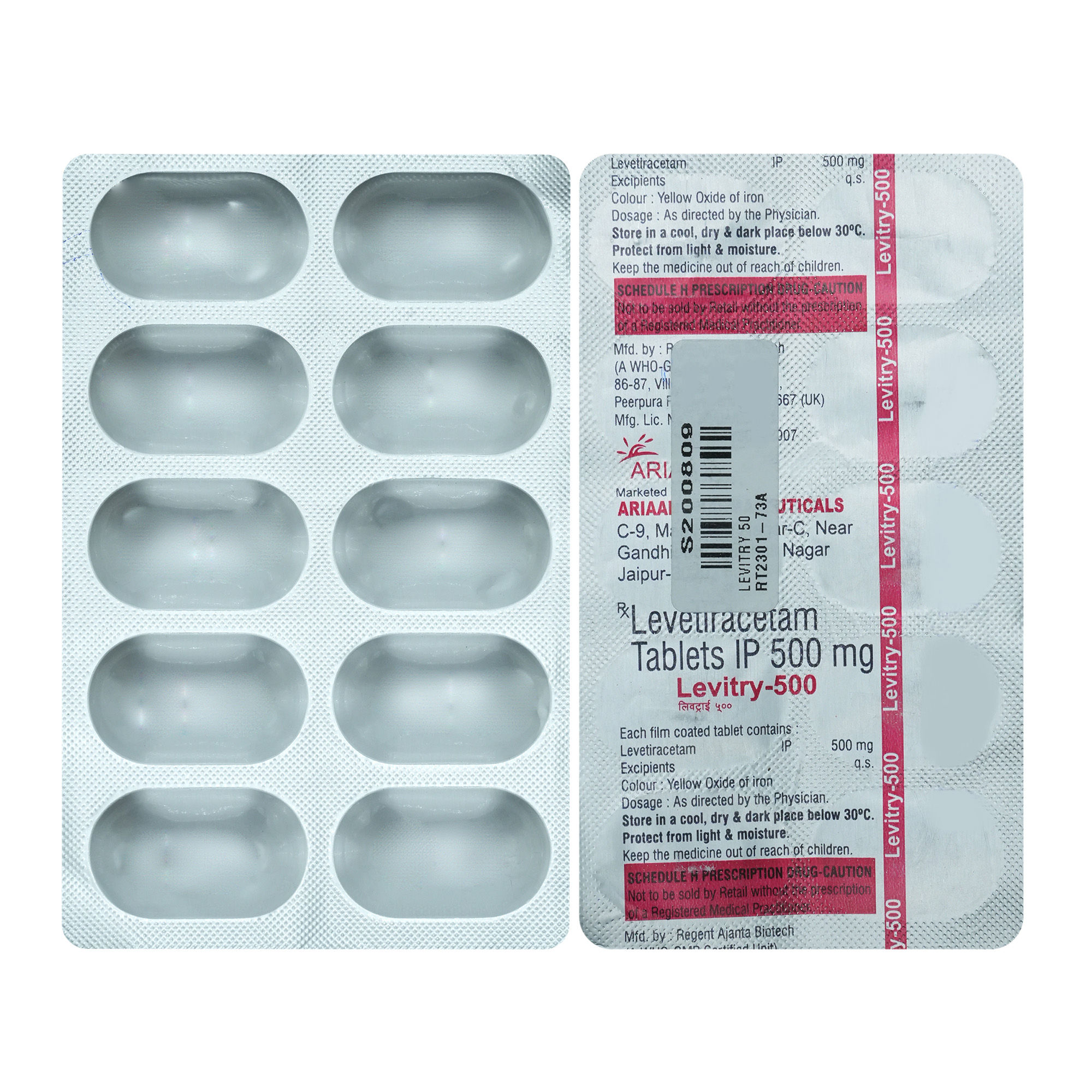 Levitry-500mg Tablet | Uses, Side Effects, Price | Apollo Pharmacy