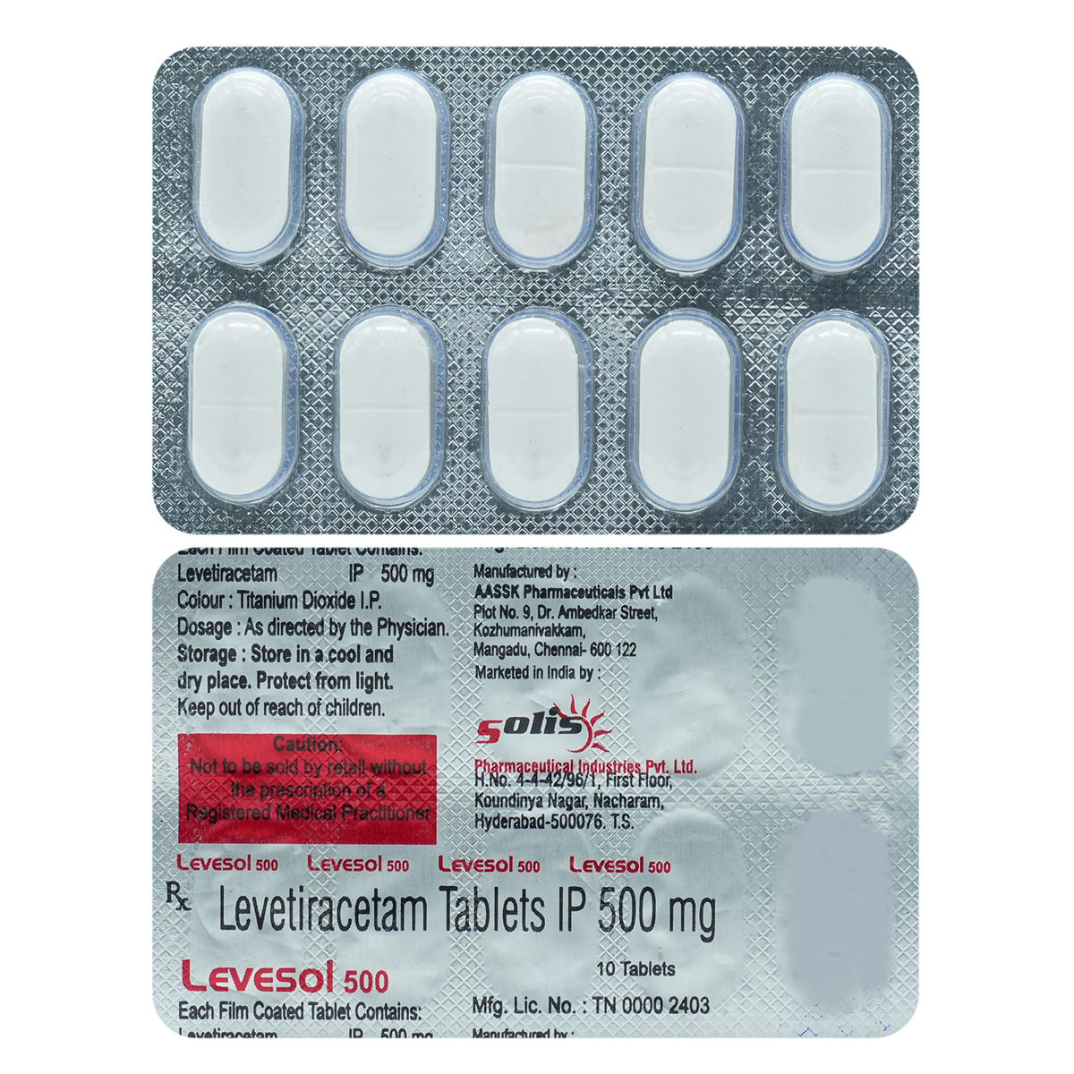 Levesol 500 mg Tablet | Uses, Side Effects, Price | Apollo Pharmacy