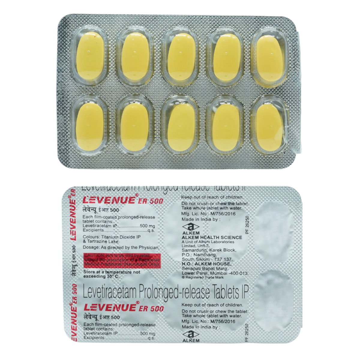 Levenue Er 500Mg Tablet | Uses, Side Effects, Price | Apollo Pharmacy