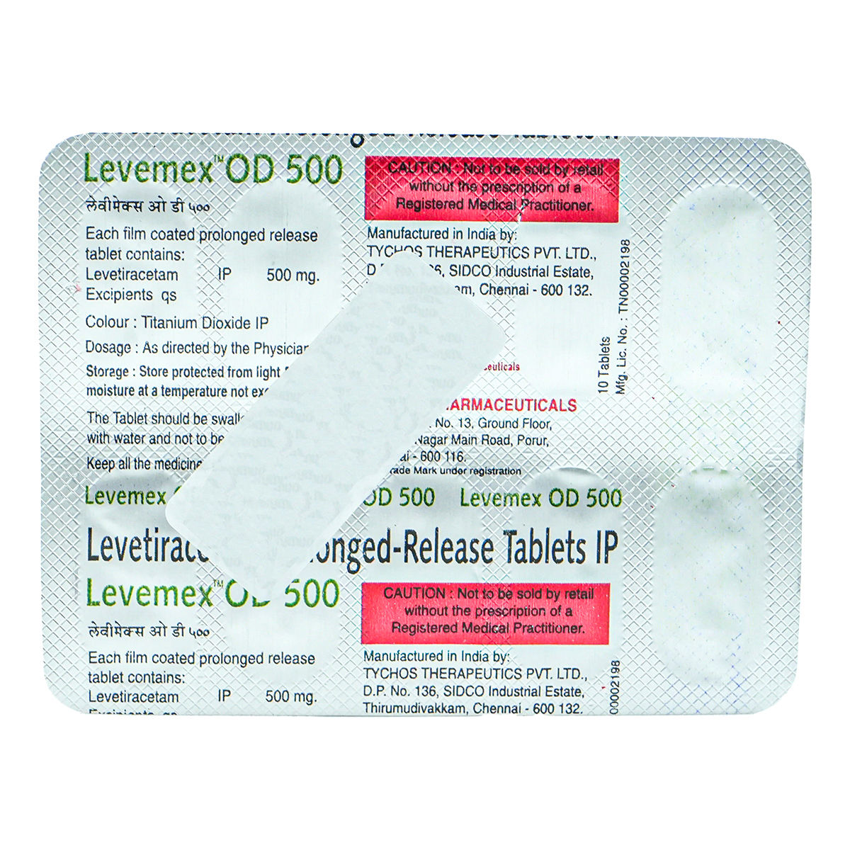 Levemex Od 500Mg Tab 10'S Price, Uses, Side Effects, Composition ...