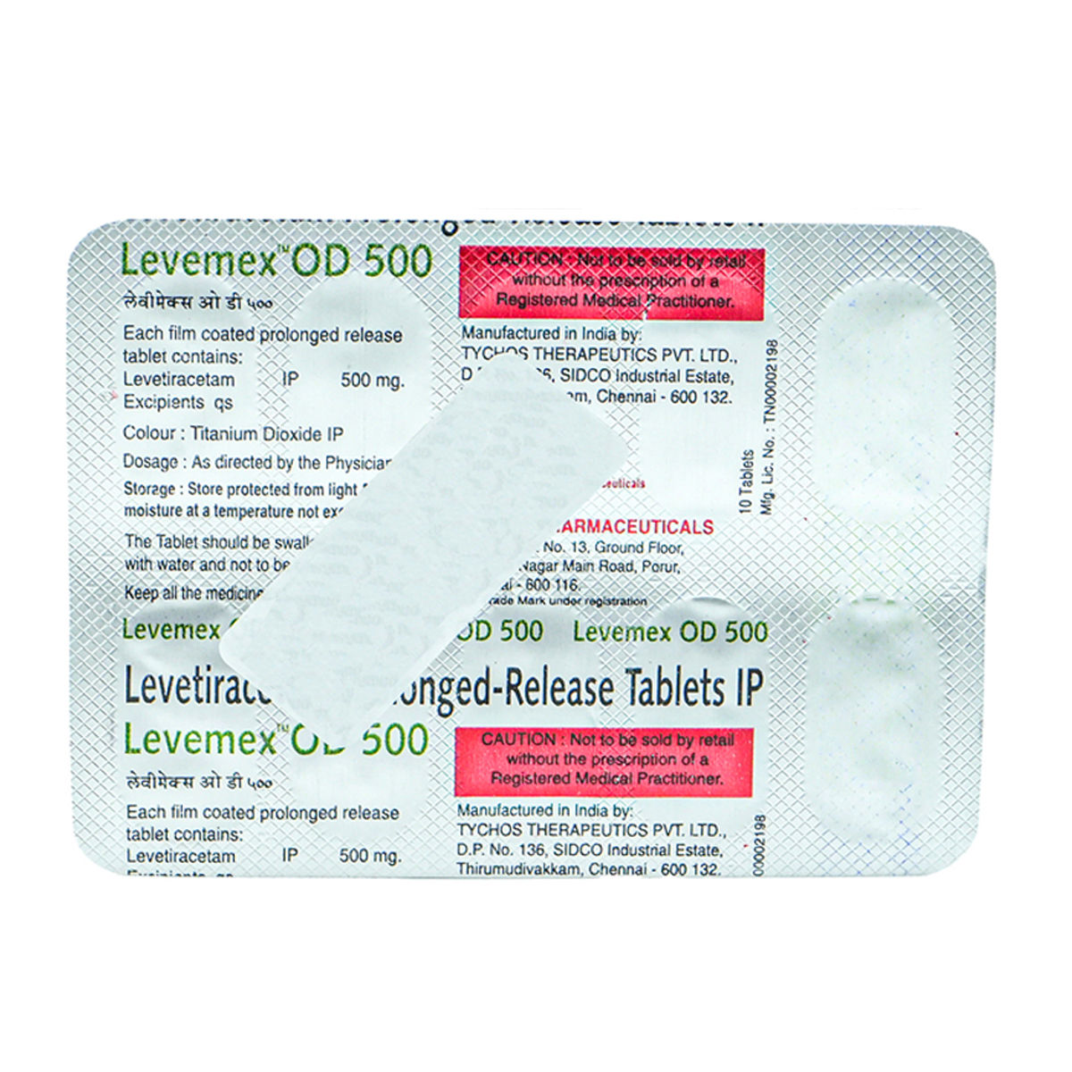 Levemex Od 500Mg Tab 10'S Price, Uses, Side Effects, Composition ...