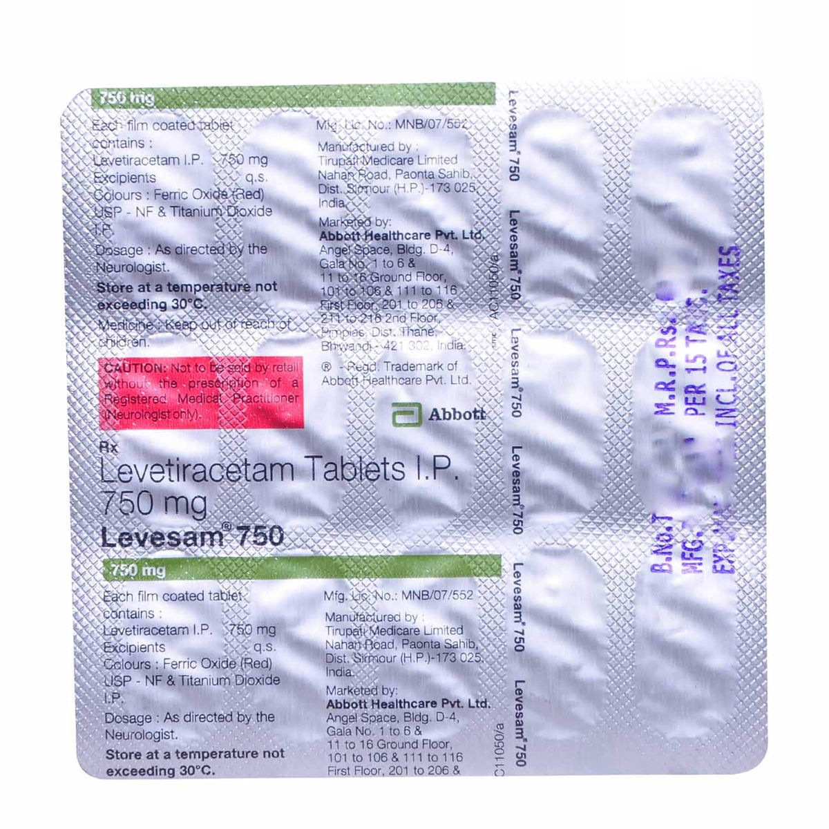 Levesam 750 Tablet 15's Price, Uses, Side Effects, Composition - Apollo ...