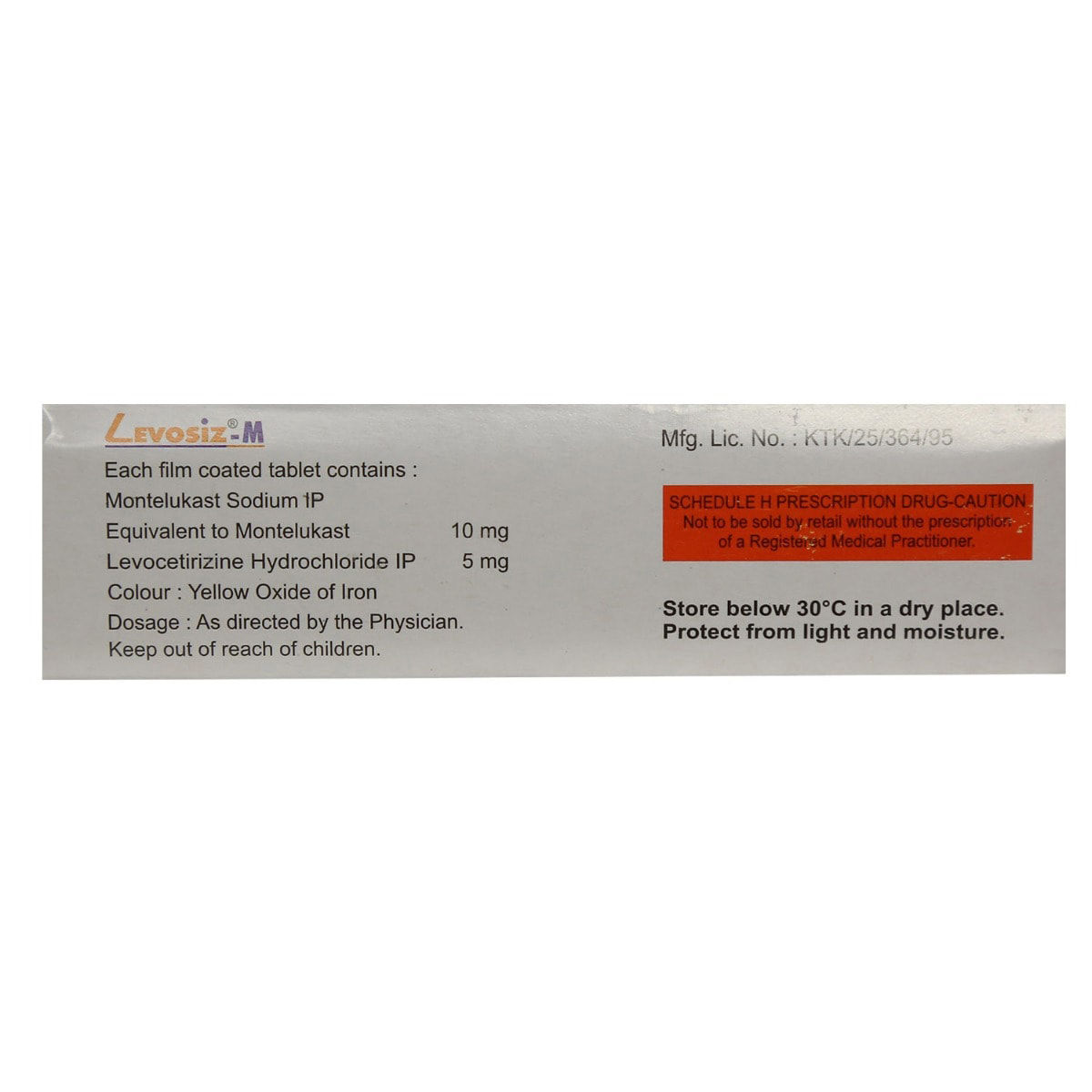 Levosiz M Tablet 15's Price, Uses, Side Effects, Composition - Apollo ...