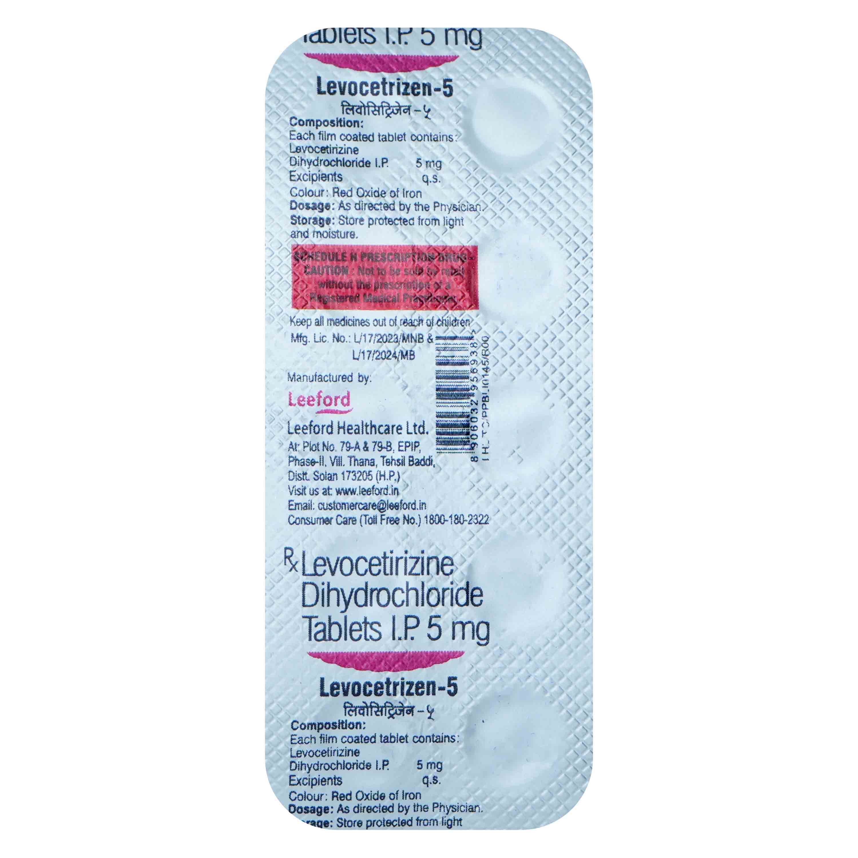 Levocetrizen-5 Tablet | Uses, Side Effects, Price | Apollo Pharmacy