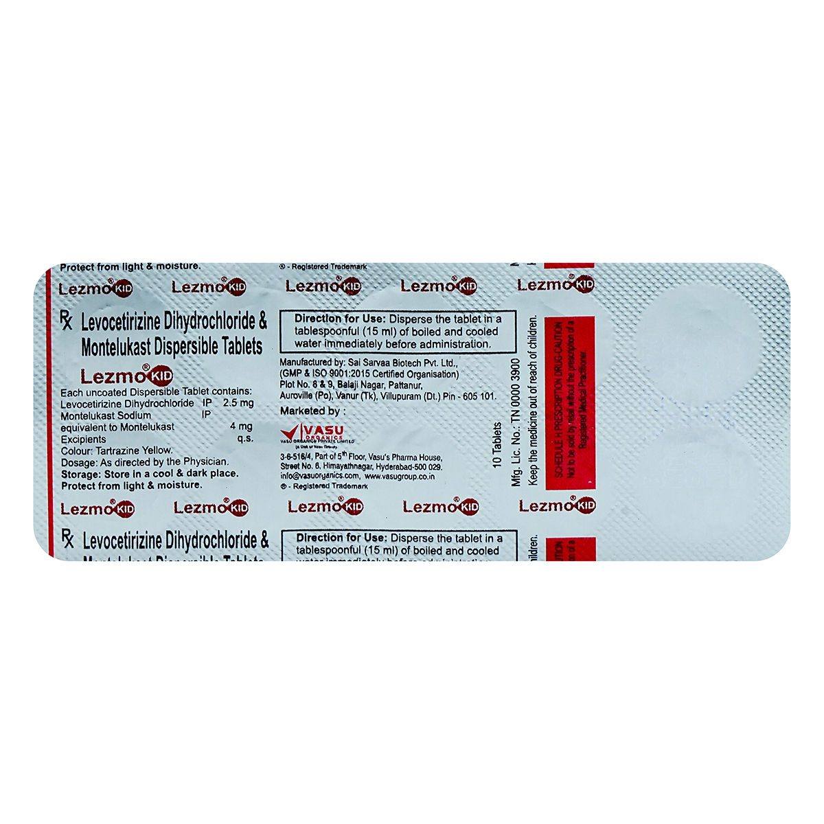Lezmo Kid 2.5/4 DT Tablet | Uses, Side Effects, Price | Apollo Pharmacy