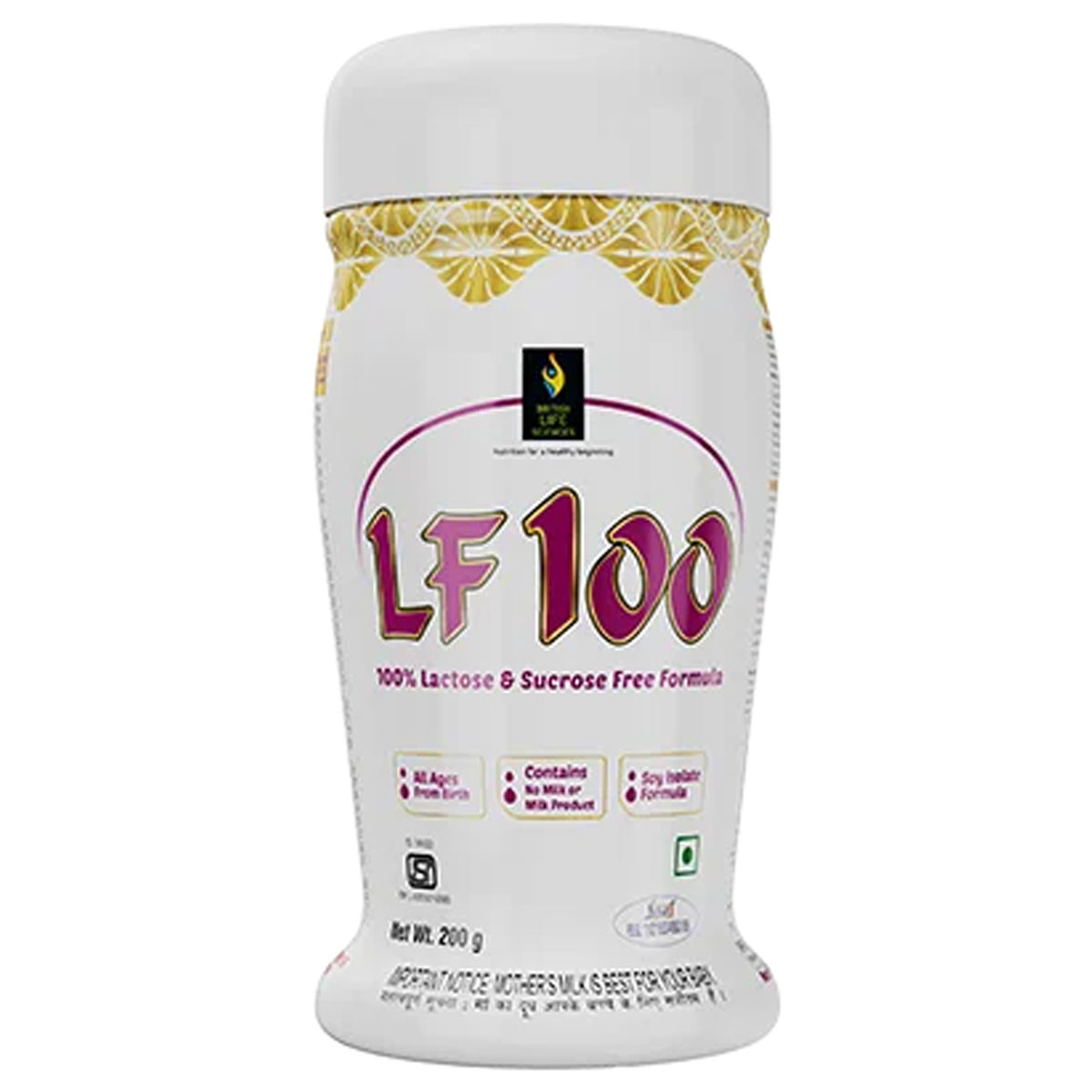 Buy Lf 100 Lactose & Sucrose Free Formula Powder, 200 gm | 19 Minutes ...