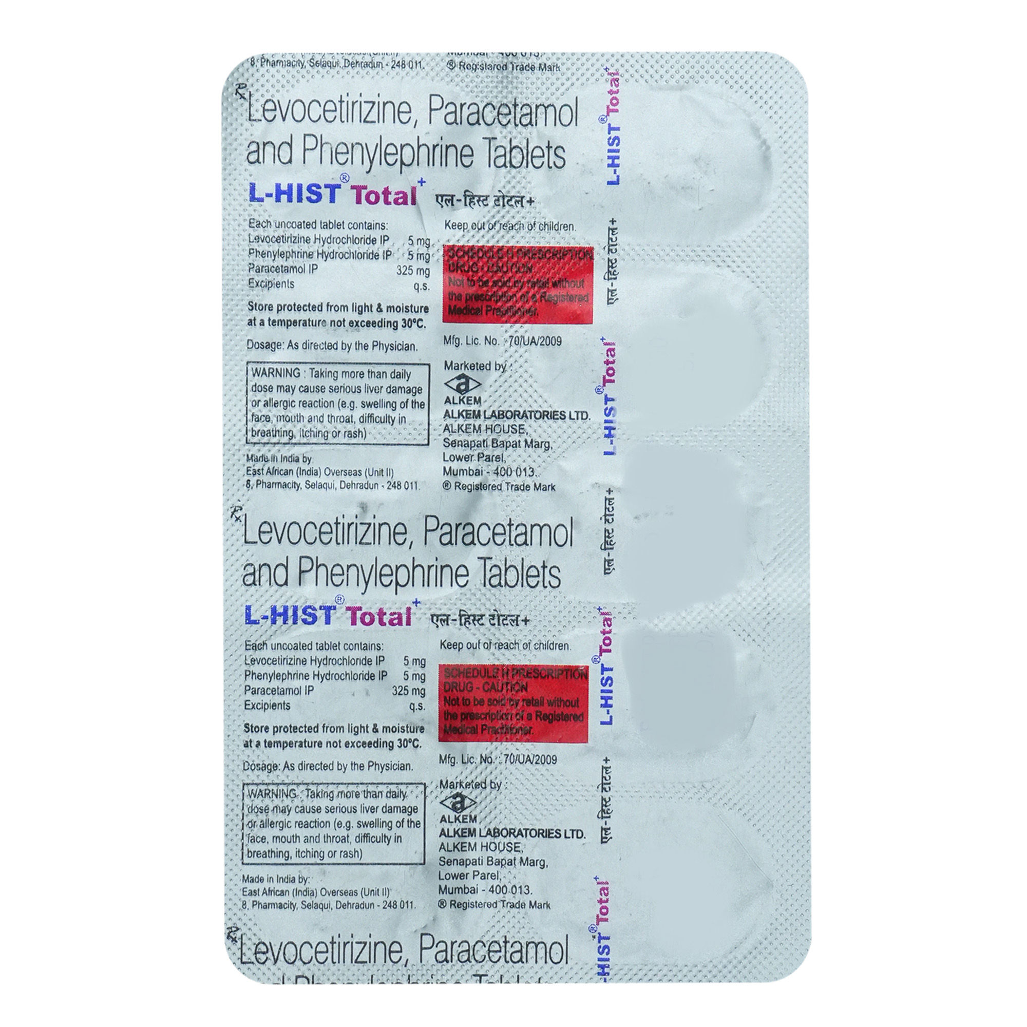 L-Hist Total Tablet 10's Price, Uses, Side Effects, Composition ...