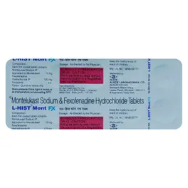 L-Hist Mont FX 10 mg/120 mg Tablet | Uses, Side Effects, Price | Apollo ...