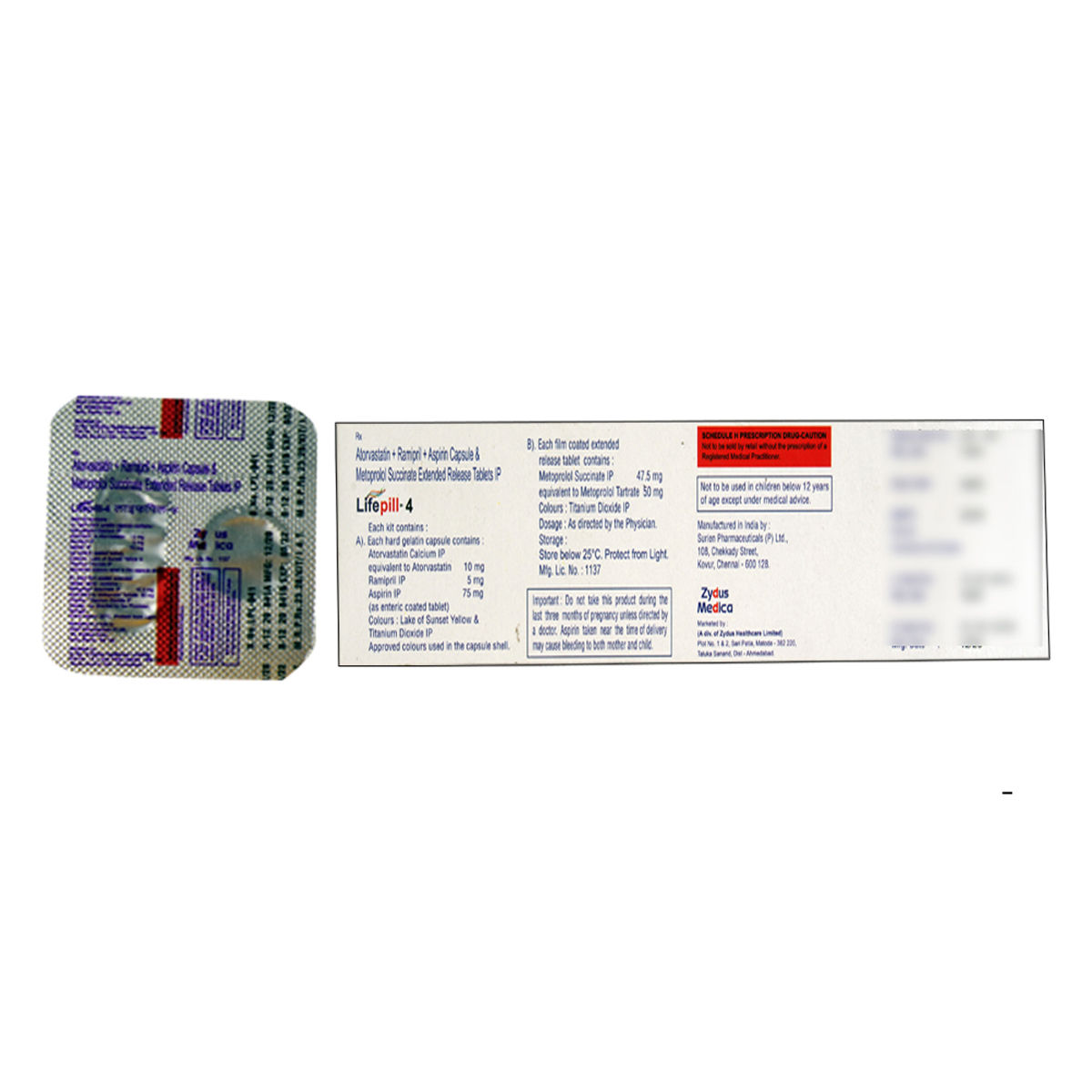 Lifepill 4 Kit Tablet 1's Price, Uses, Side Effects, Composition ...