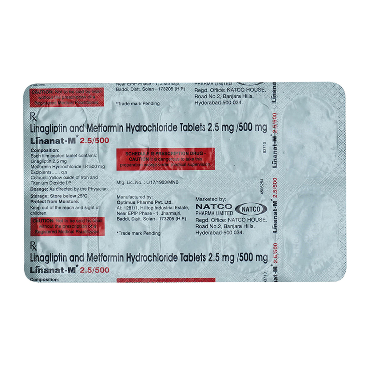 Linanat-M 2.5 mg/500 mg Tablet | Uses, Side Effects, Price | Apollo ...
