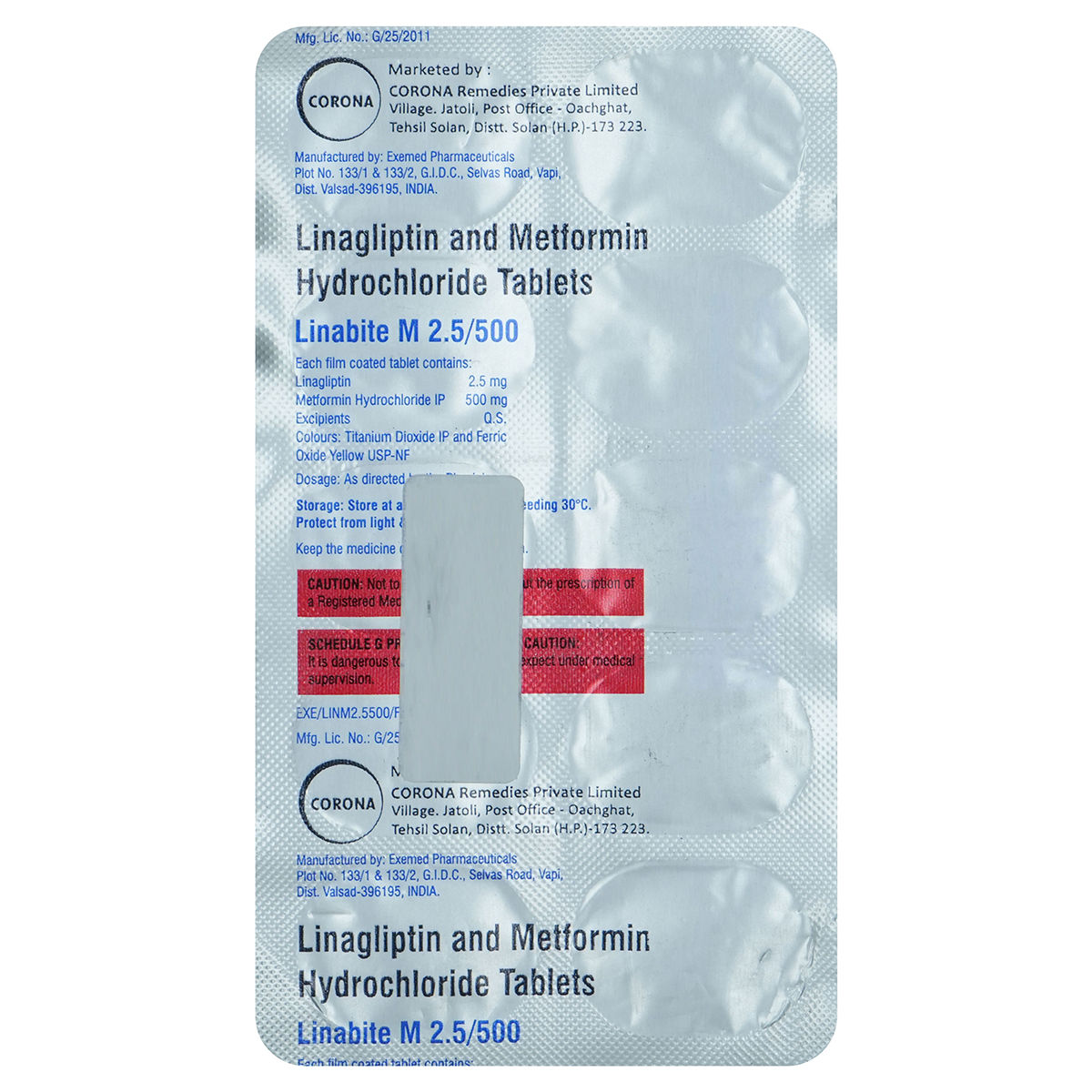 Linabite M 2.5/500 Tablet | Uses, Side Effects, Price | Apollo Pharmacy