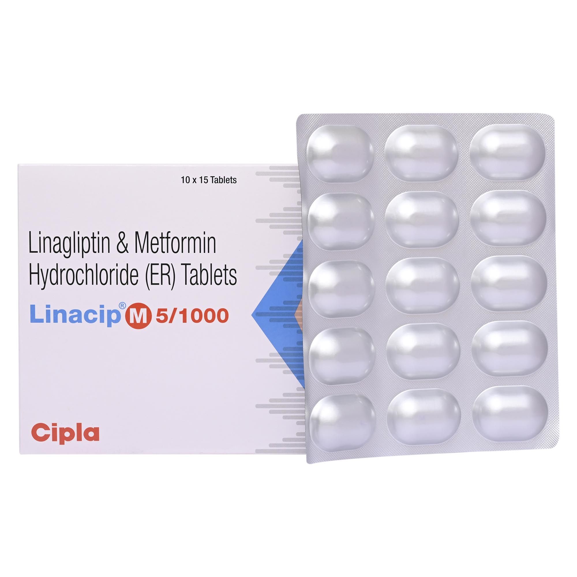 Linacip M 5 mg/1000 mg Tablet | Uses, Side Effects, Price | Apollo Pharmacy