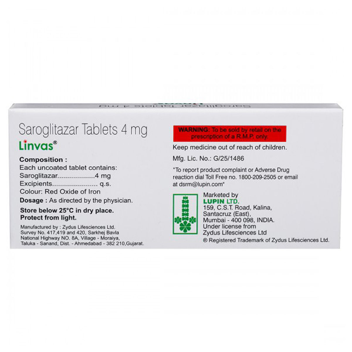Linvas Tablet | Uses, Side Effects, Price | Apollo Pharmacy