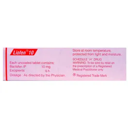 Liofen 10 Tablet | Uses, Side Effects, Price | Apollo Pharmacy