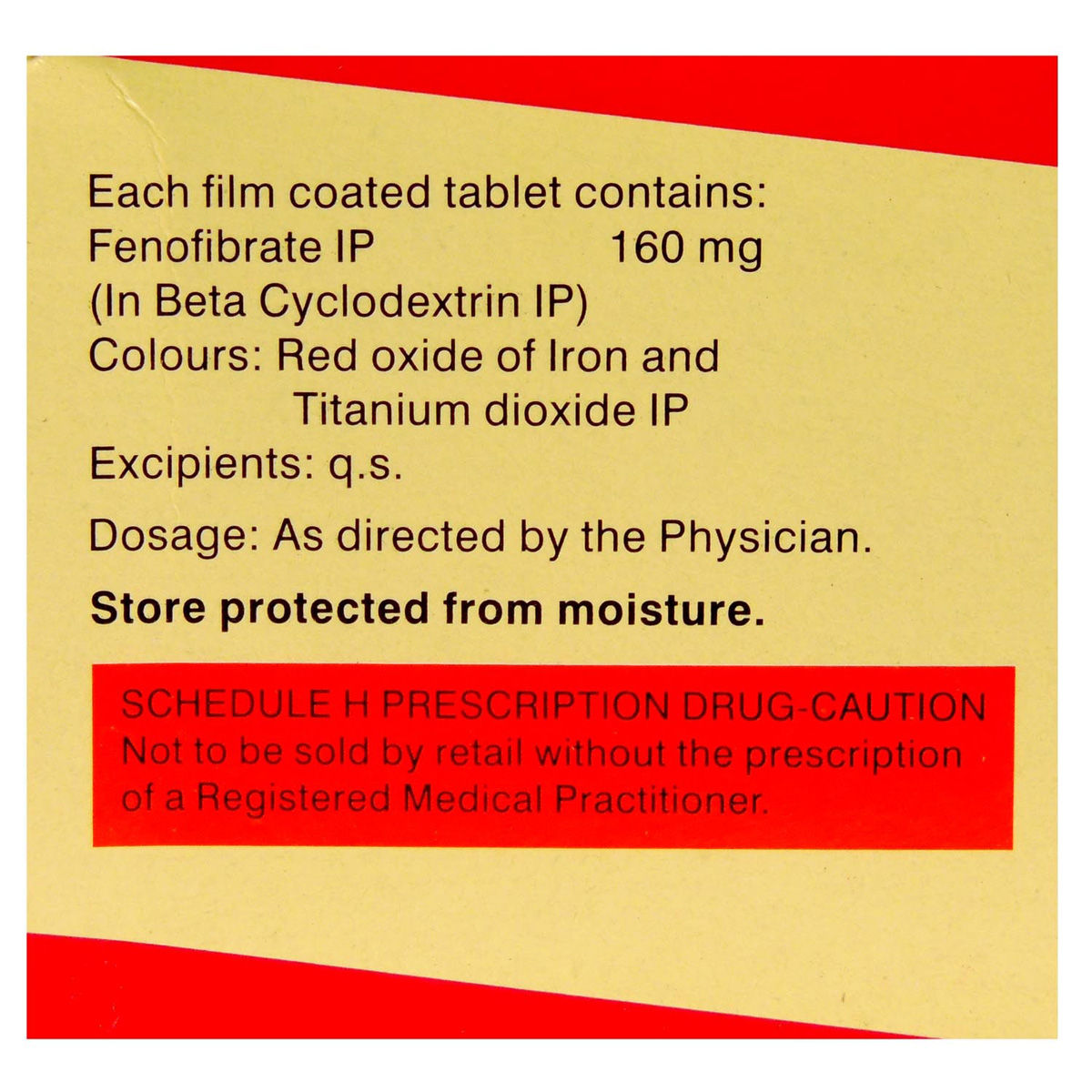 Lipicard-160 Tablet 10's Price, Uses, Side Effects, Composition ...