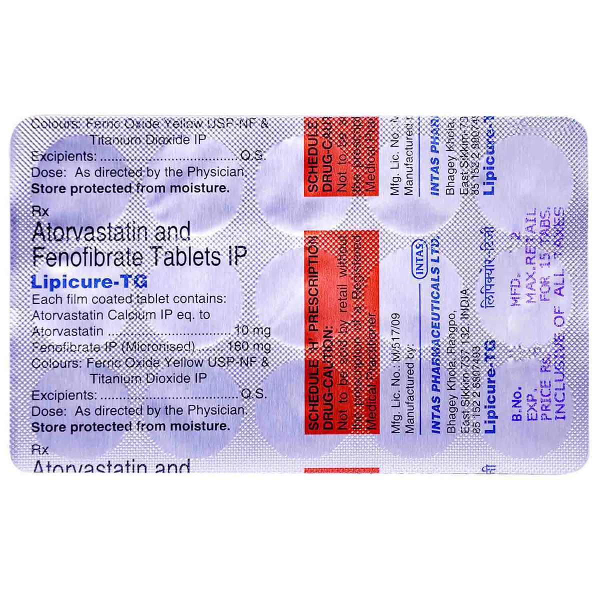 Lipicure-TG Tablet 15's Price, Uses, Side Effects, Composition - Apollo ...