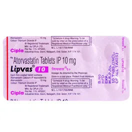 Lipvas 10 Tablet | Uses, Side Effects, Price | Apollo Pharmacy