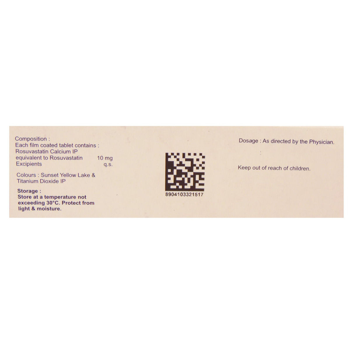 Lipirose-10 Tablet 10's Price, Uses, Side Effects, Composition - Apollo ...