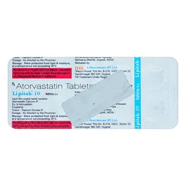 Lipitab-10 Tablet | Uses, Side Effects, Price | Apollo Pharmacy