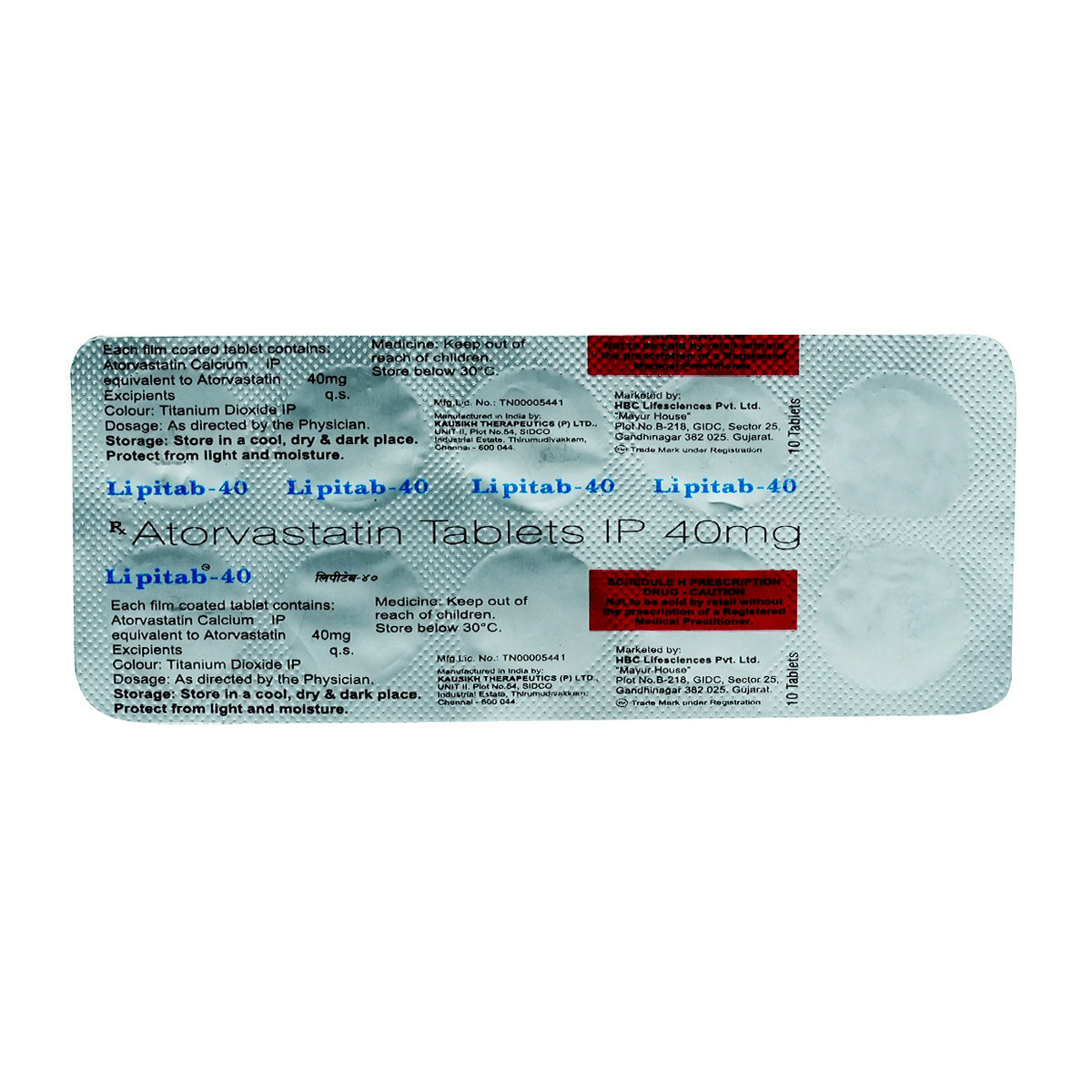 Lipitab-40 Tablet | Uses, Side Effects, Price | Apollo Pharmacy
