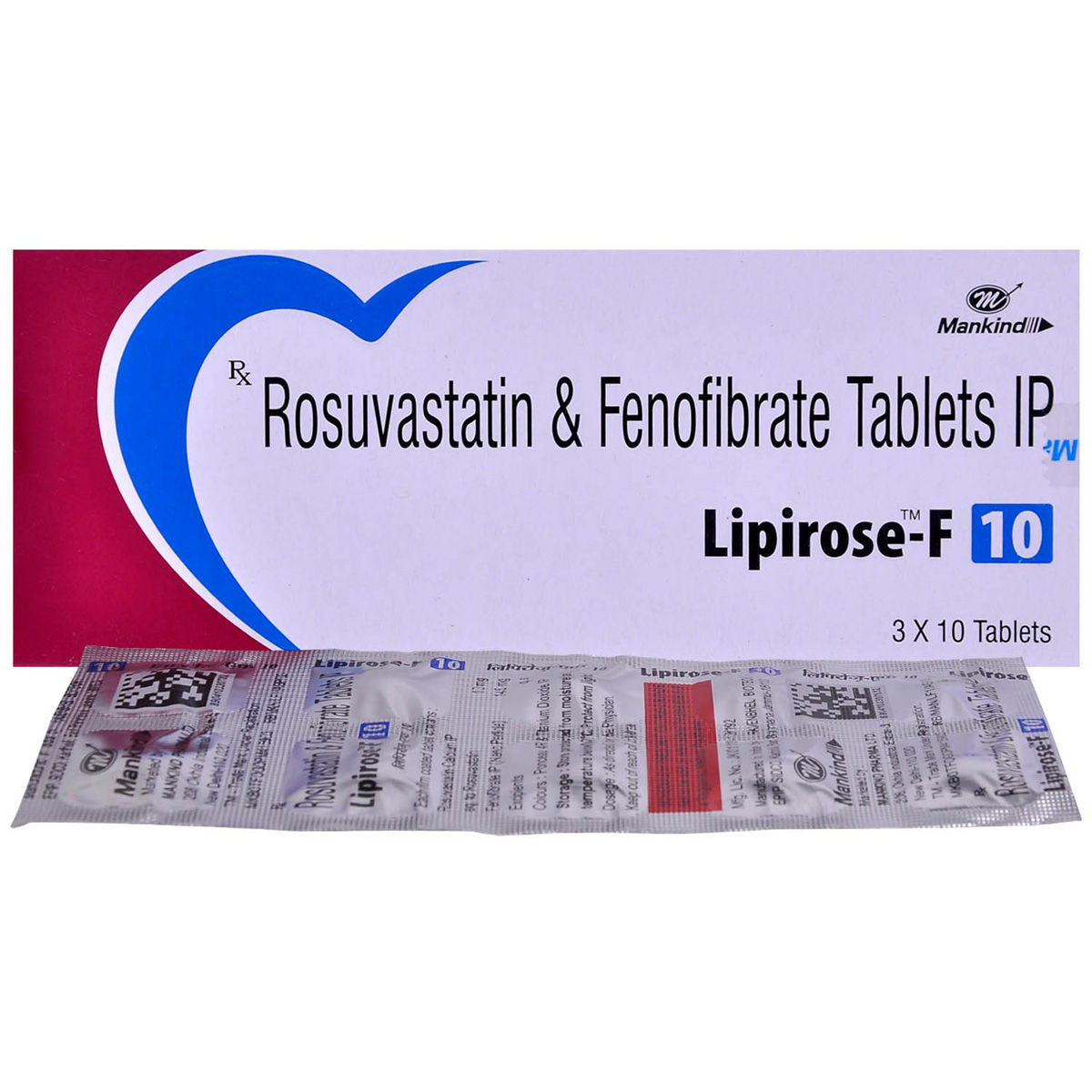 Lipirose-F 10 Tablet 10's Price, Uses, Side Effects, Composition ...