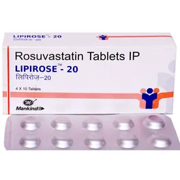 Lipirose 20 Tablet | Uses, Side Effects, Price | Apollo Pharmacy