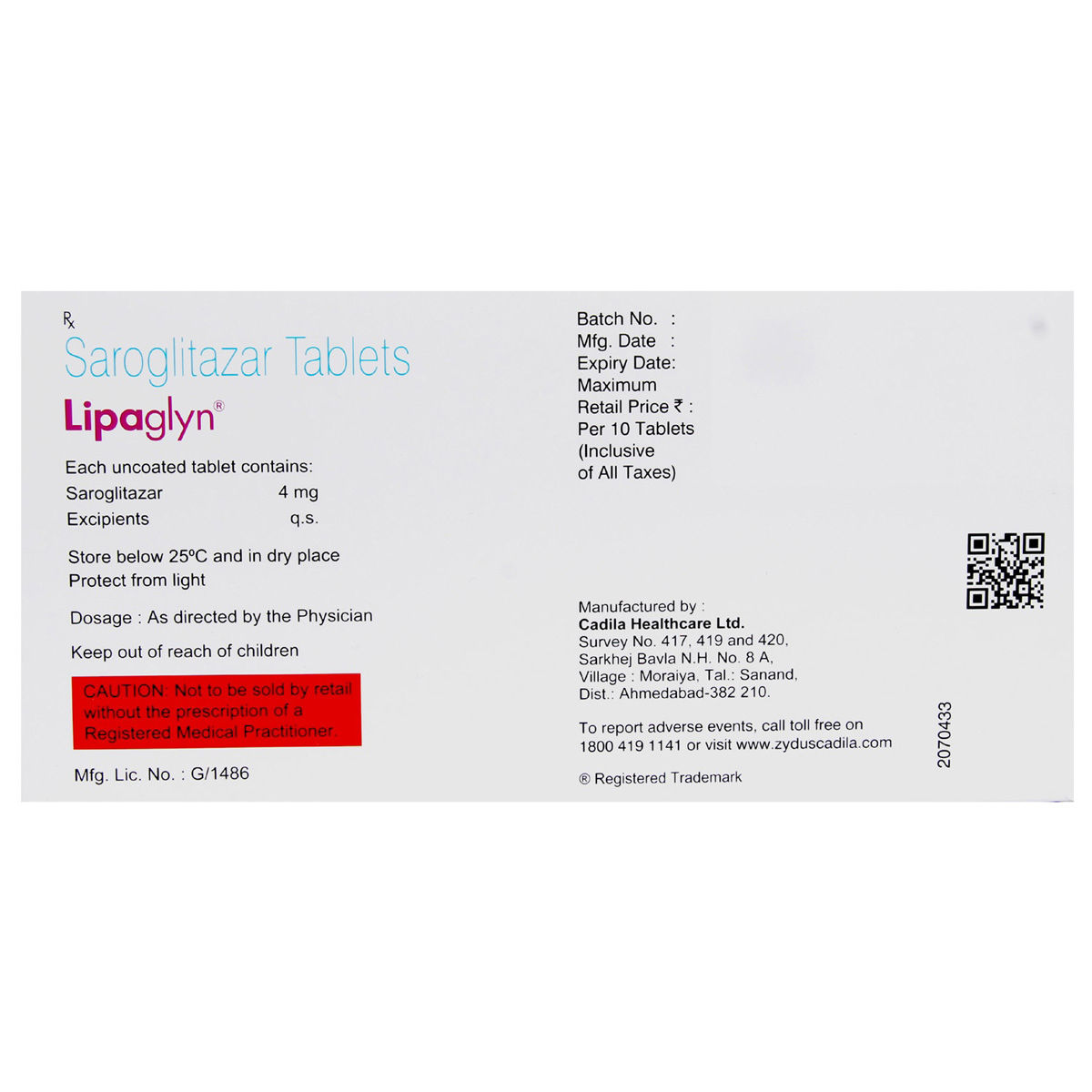 Lipaglyn Tablet | Uses, Side Effects, Price | Apollo Pharmacy