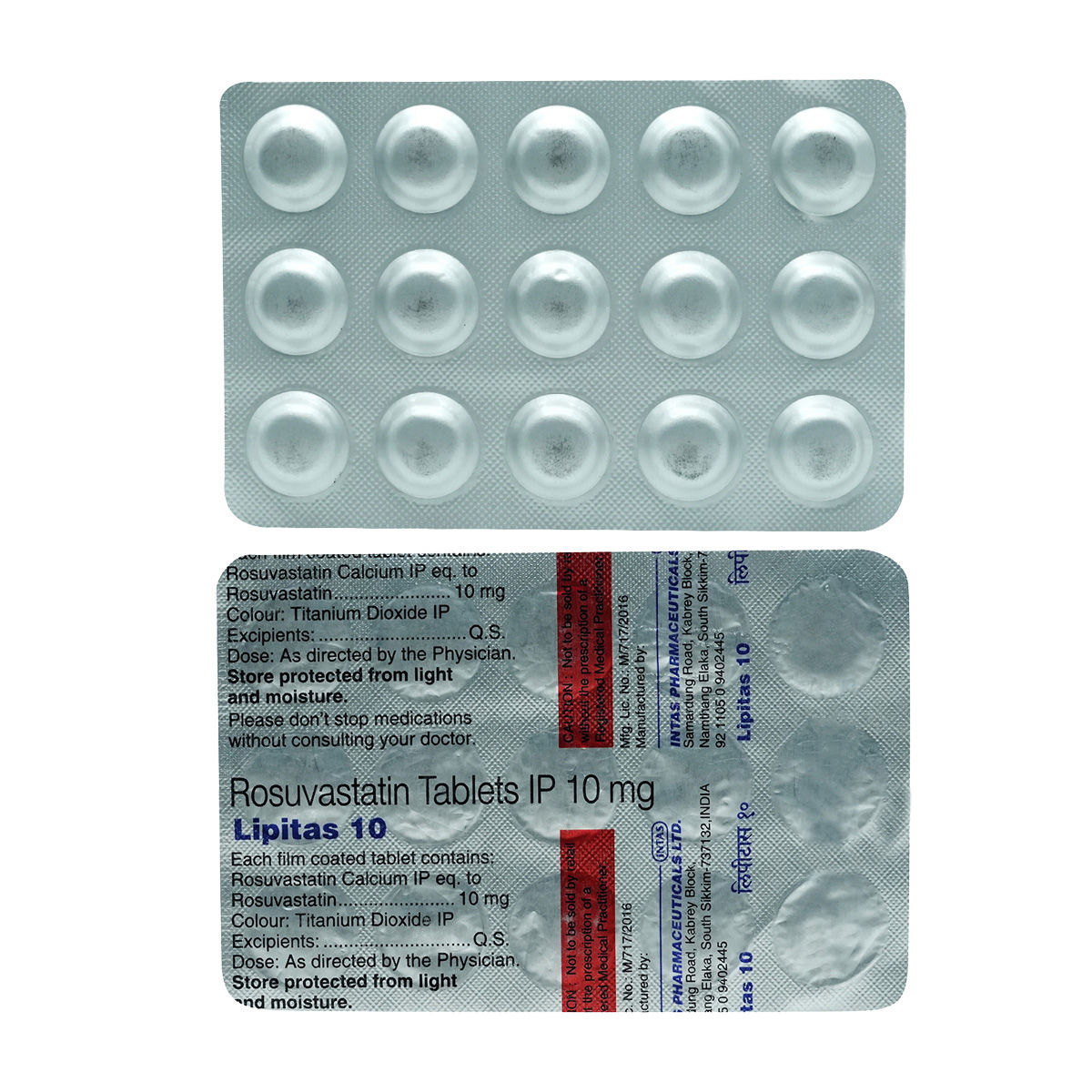 Lipitas 10 Tablet 15's Price, Uses, Side Effects, Composition - Apollo ...