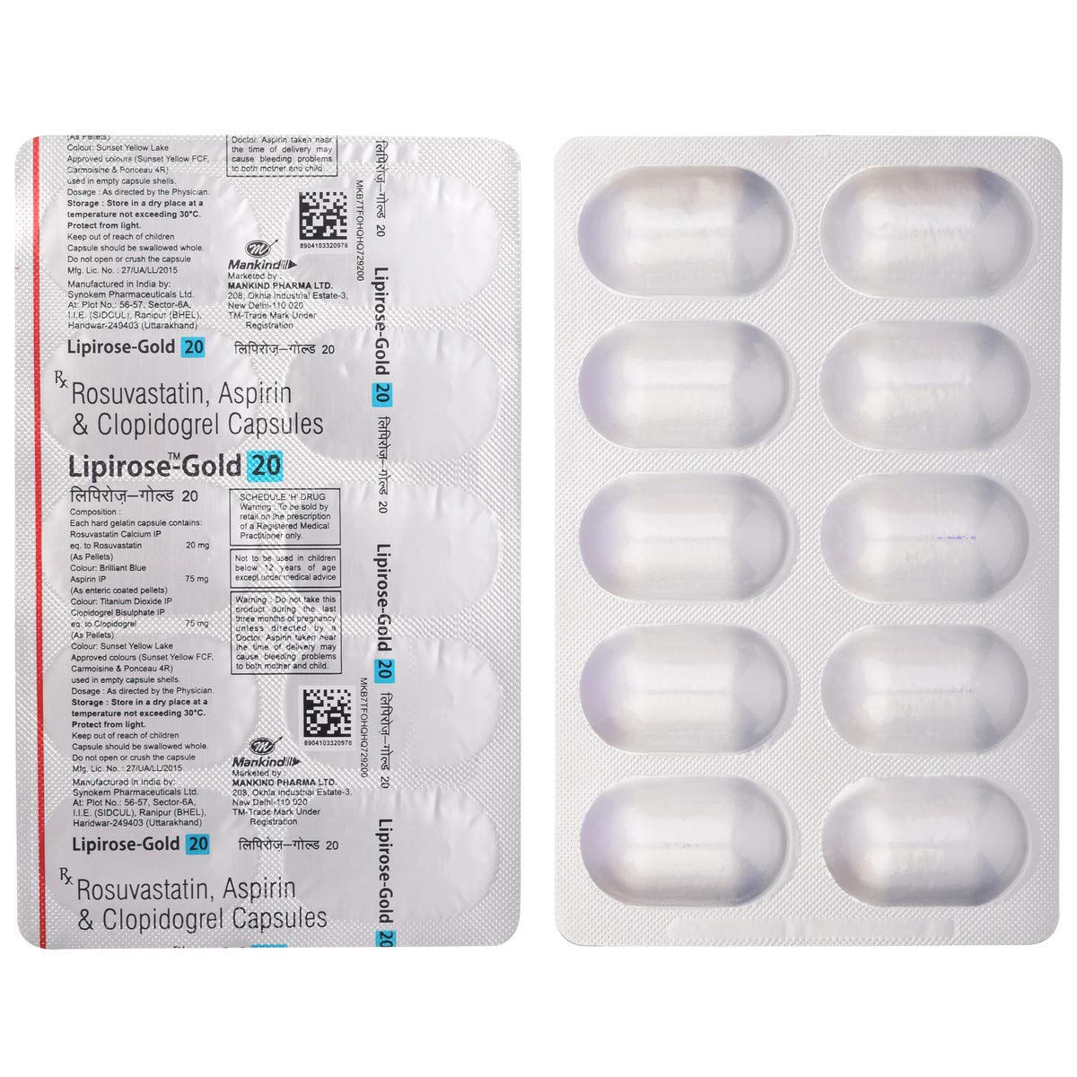 Lipirose-Gold 20 Capsule | Uses, Side Effects, Price | Apollo Pharmacy