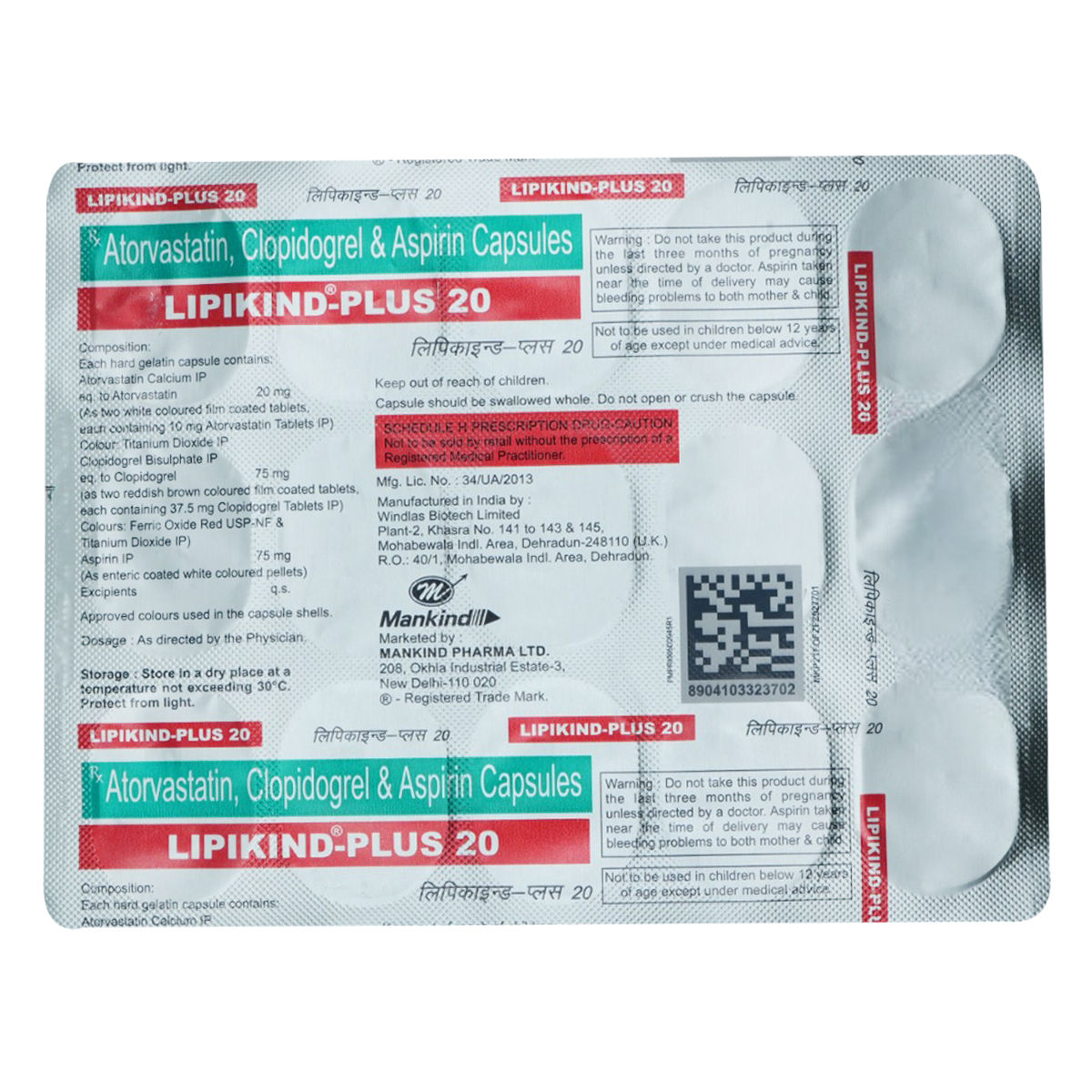 LIPIKIND-PLUS 20 CAPSULES 15'S Price, Uses, Side Effects, Composition ...