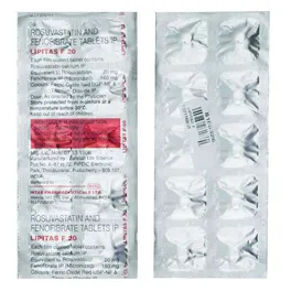 Lipitas F 20 Tab | Uses, Side Effects, Price | Apollo Pharmacy