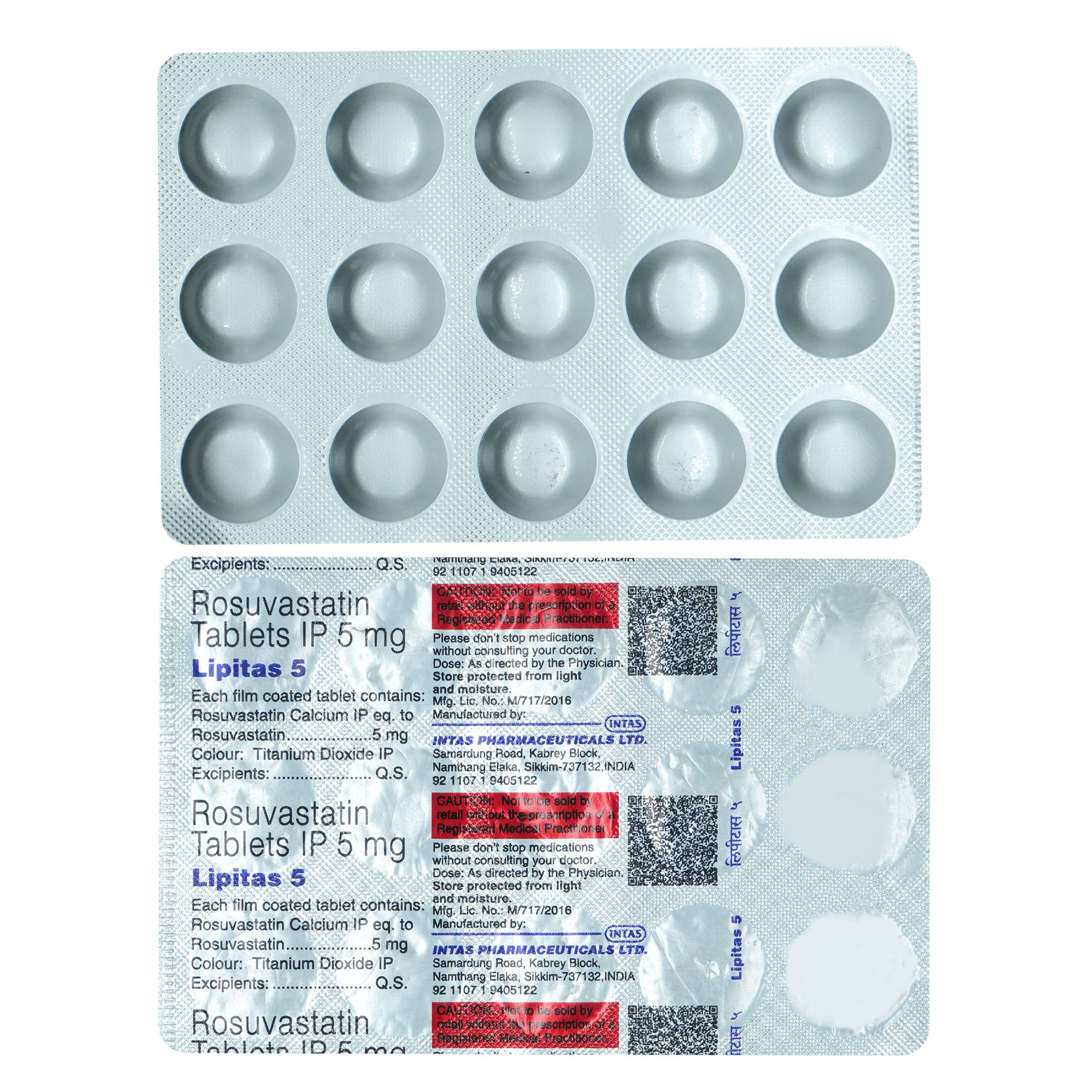Lipitas 5 mg Tablet | Uses, Side Effects, Price | Apollo Pharmacy