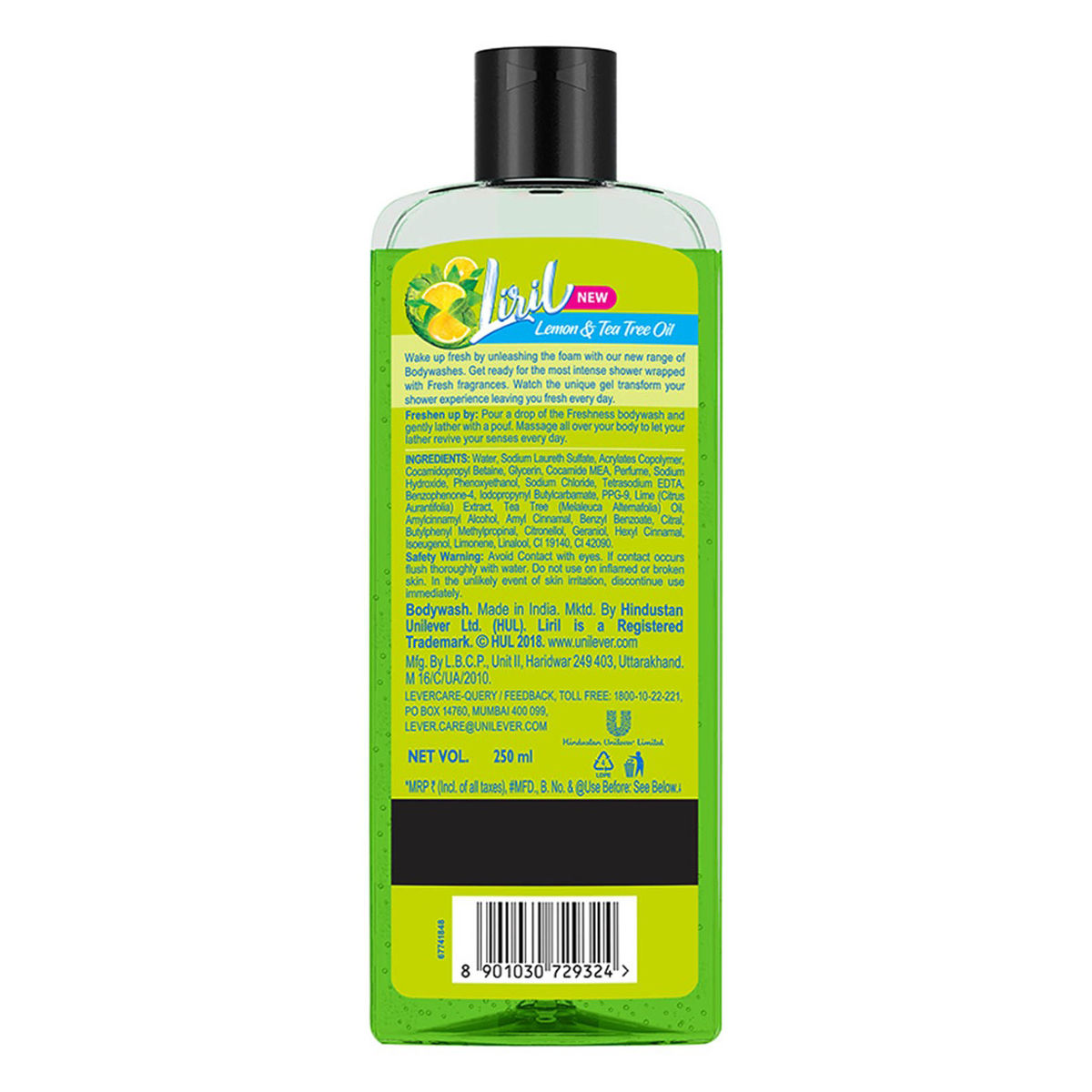 Liril Lemon and Tea Tree Oil Body Wash, 250 ml Price, Uses, Side ...