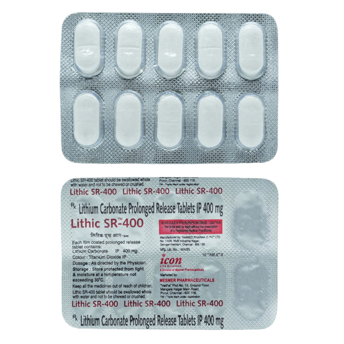 Lithic SR 400 Tablet | Uses, Side Effects, Price | Apollo Pharmacy