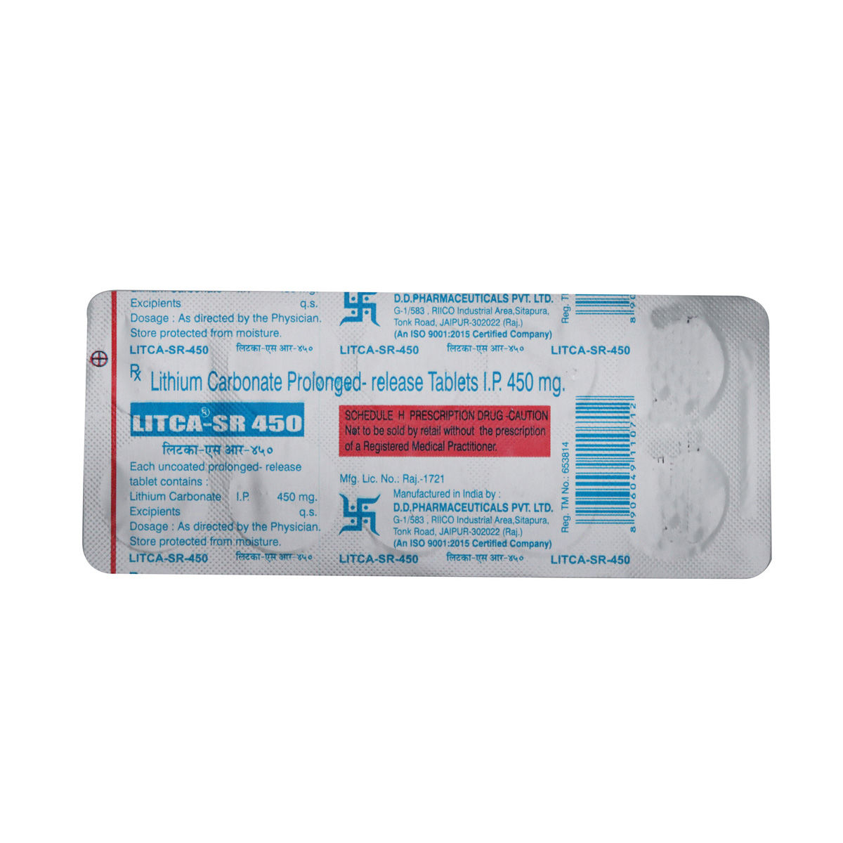 Litca SR-450 Tablet 10's Price, Uses, Side Effects, Composition ...