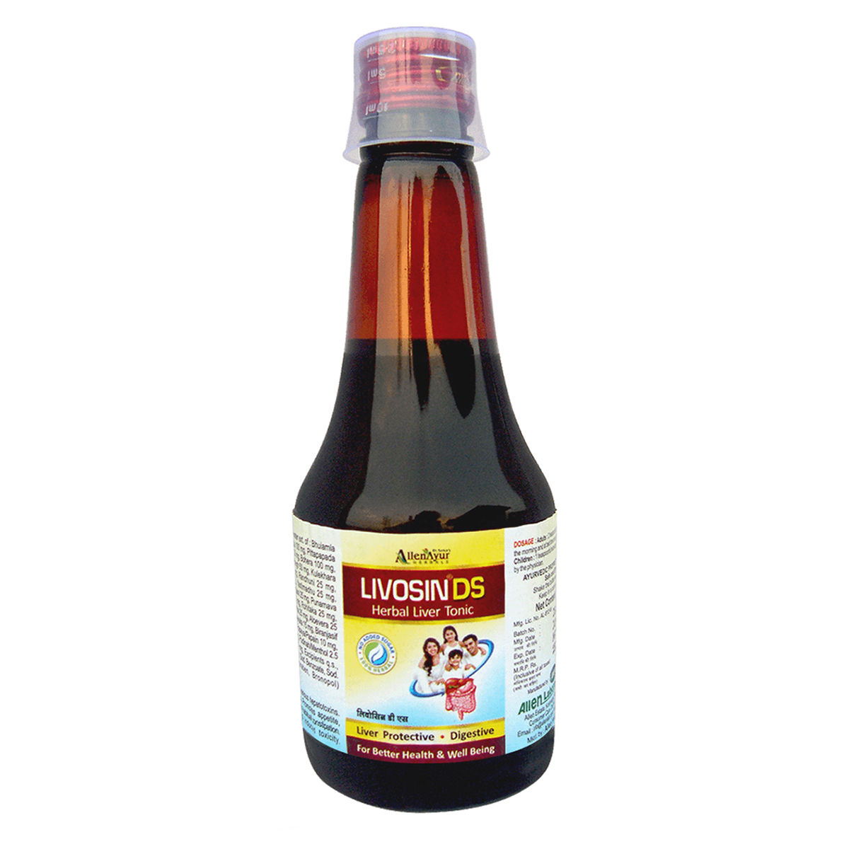 Livosin DS Herbal Liver Tonic, 200 ml Price, Uses, Side Effects ...