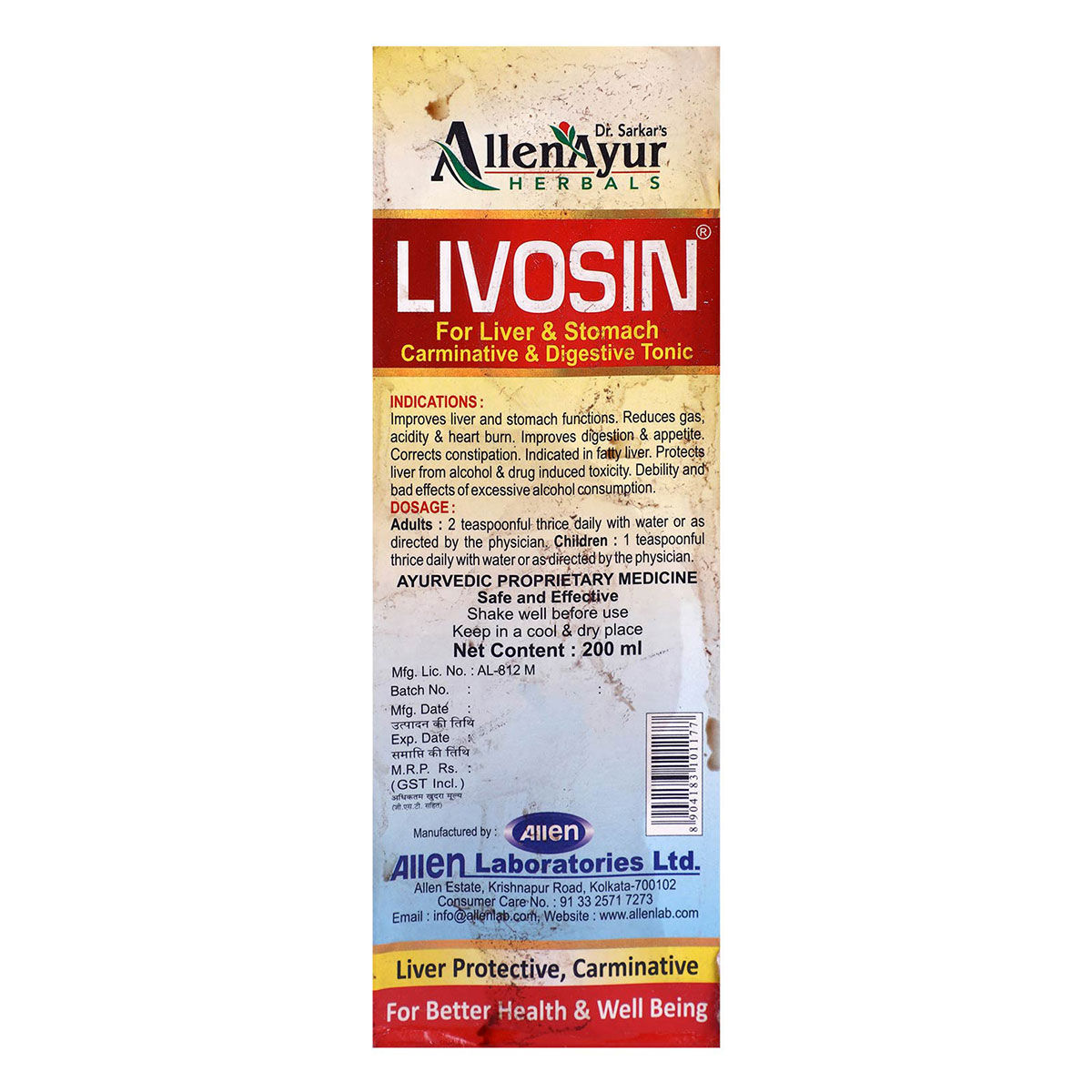 Livosin Syrup, 200 ml Price, Uses, Side Effects, Composition - Apollo ...